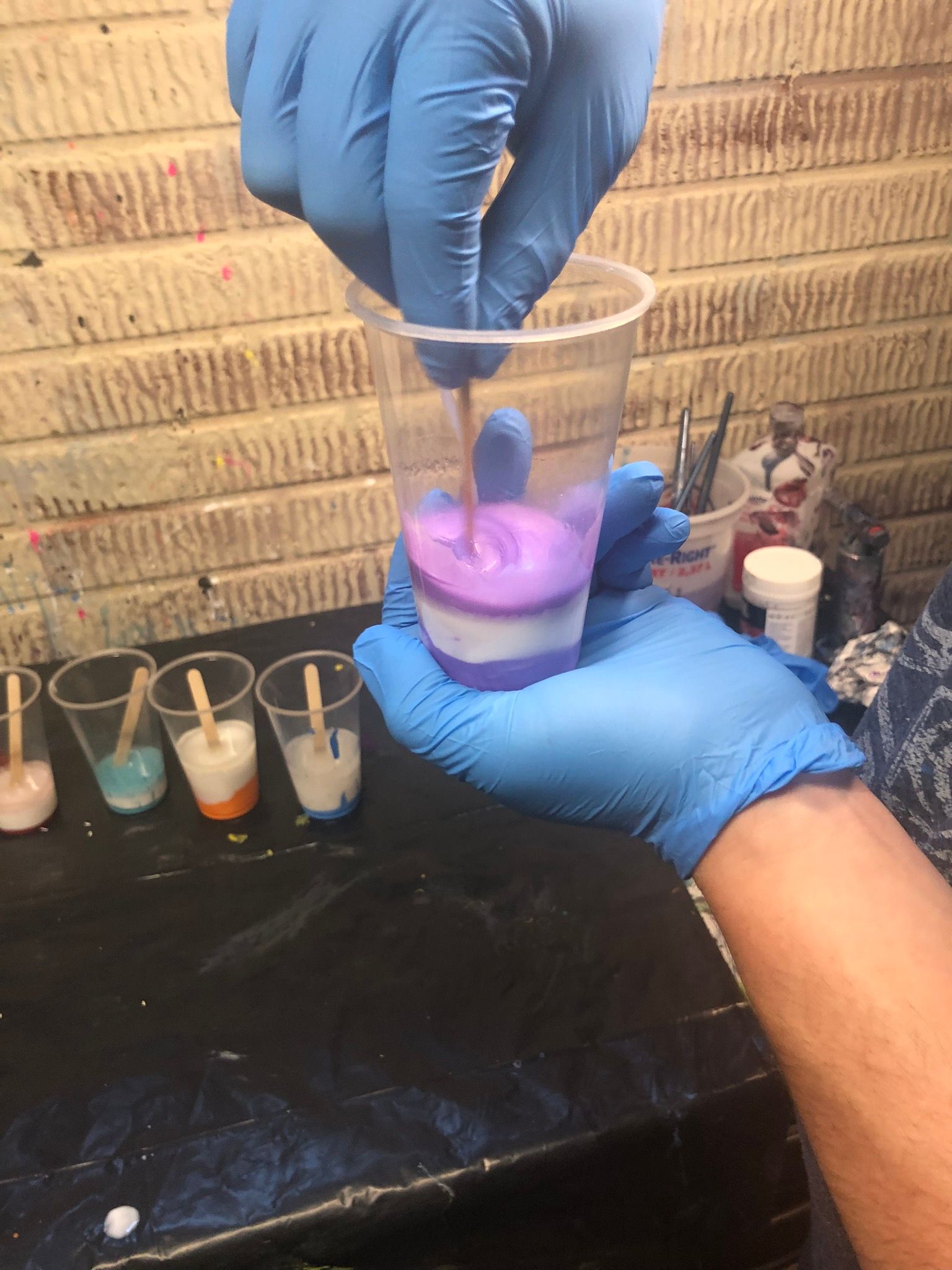 Acrylic Pour Painted Side Table : 5 Steps (with Pictures) - Instructables