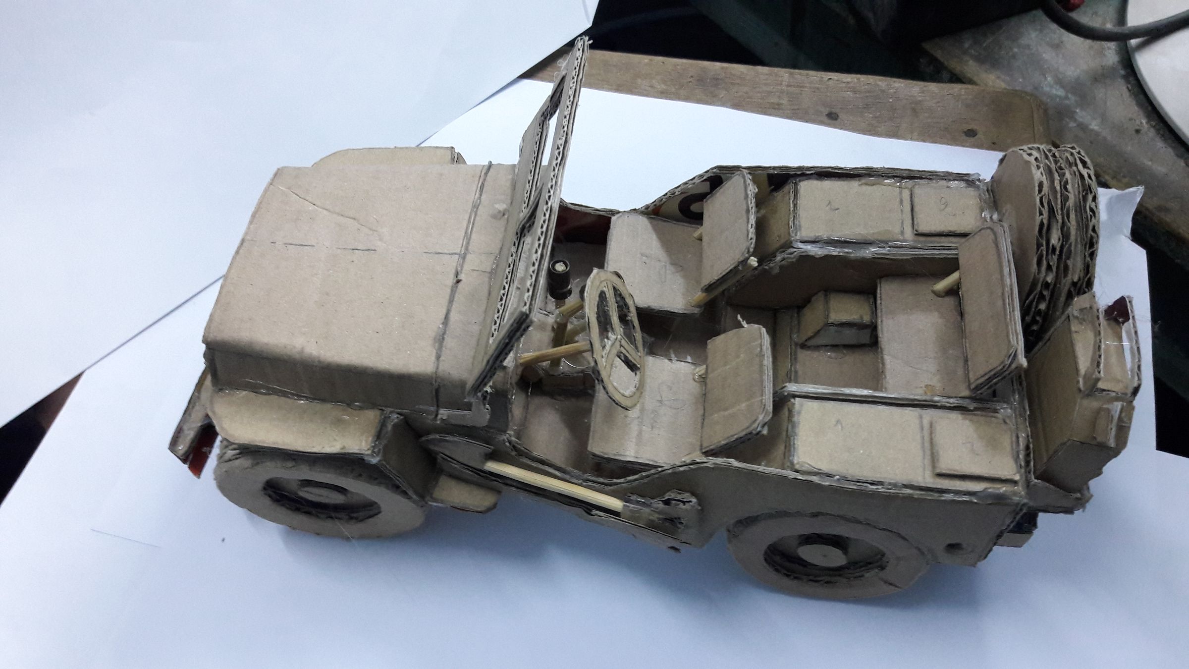 Jeep Willys Mb Cardboard Model : 5 Steps - Instructables