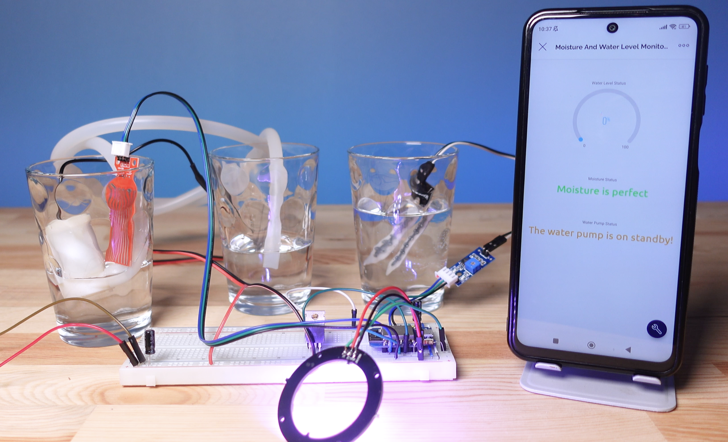 Build a Self Watering System (Soil Moisture Sensor - Water Pump - Water ...