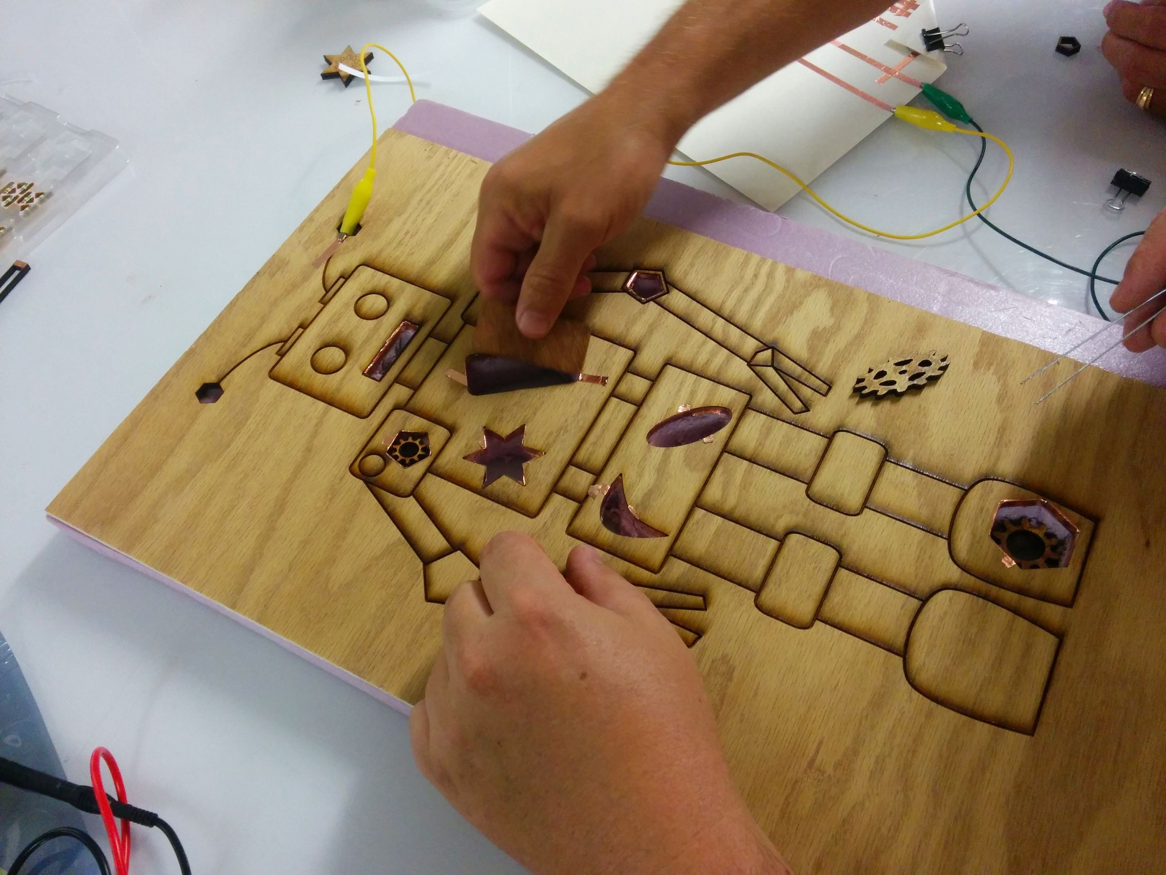 Tampa Hackerspace Robot Operation Style Game Using Chibitronics : 5 Steps (with Pictures ...