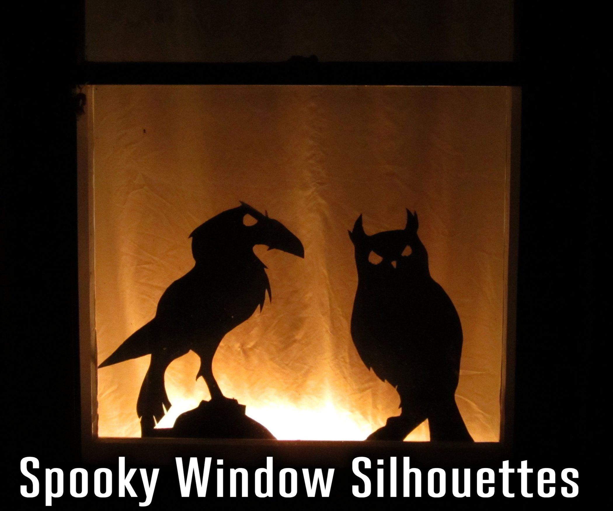 Spooky Window Silhouettes With Follow-Me Eyes : 12 Steps (with Pictures ...