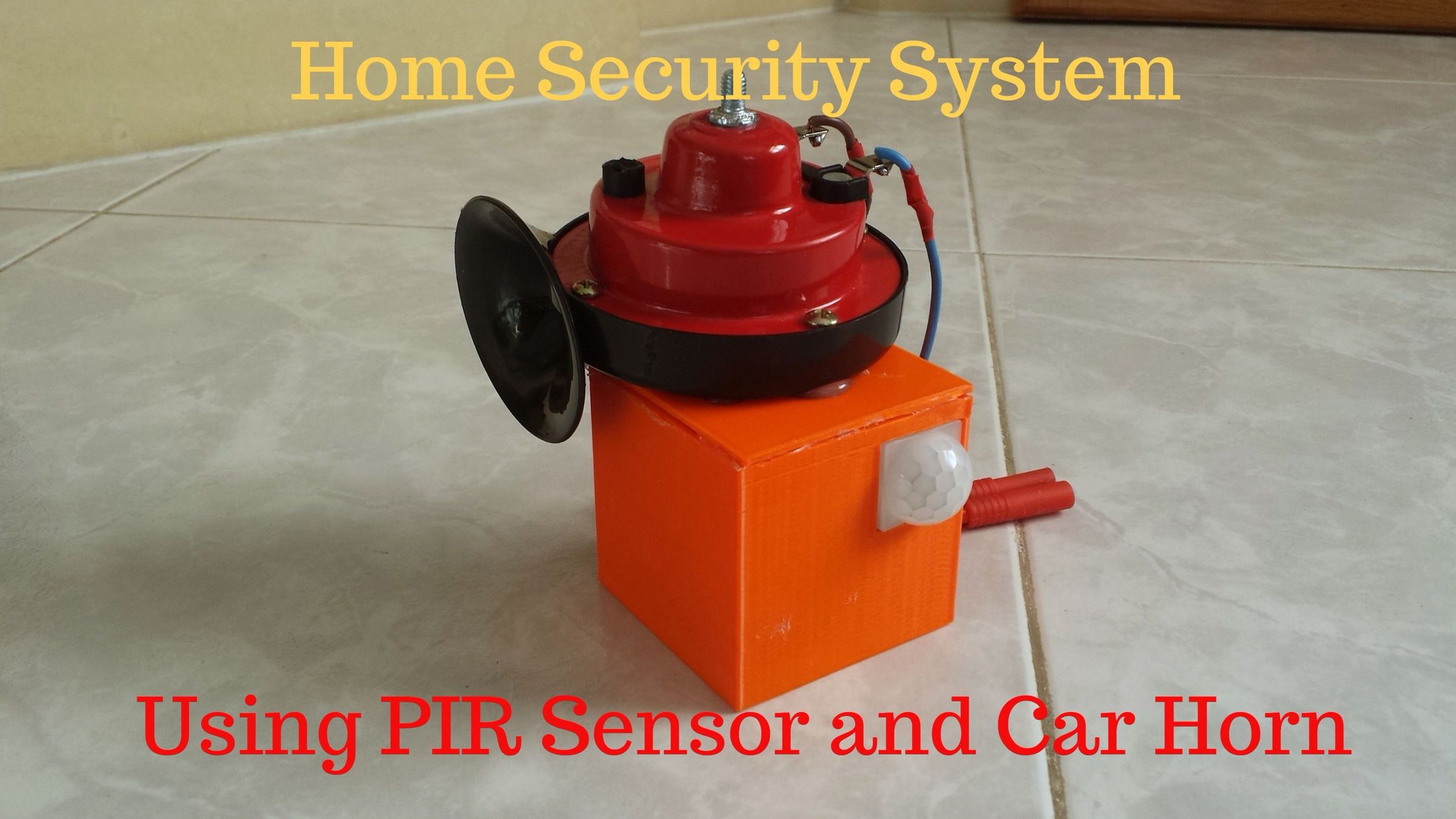Arduino PIR Security System Using Car Horn : 7 Steps (with Pictures ...