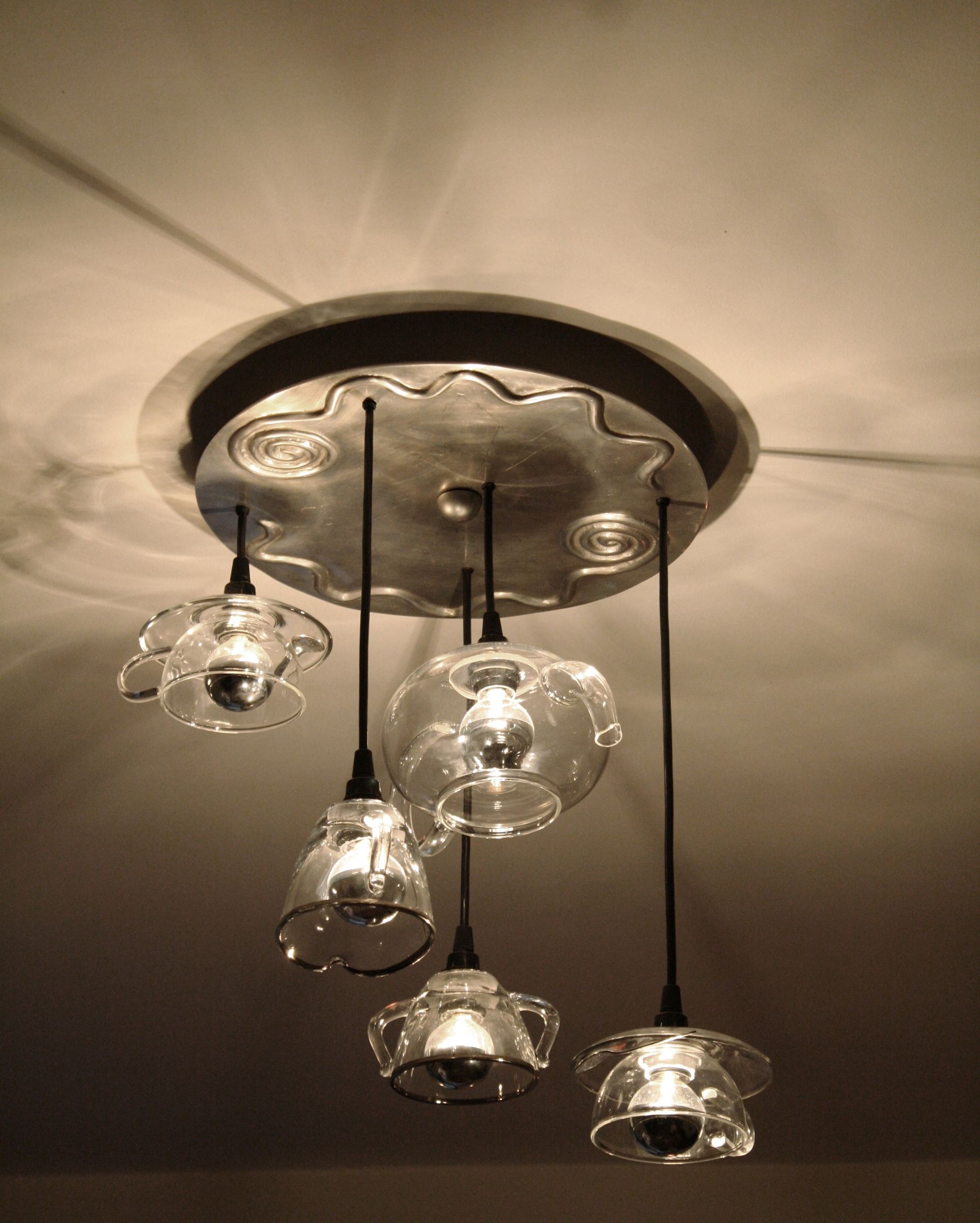 Tea Light for Two -- Make Your Own Pendant Light From a Tea Set : 8 ...