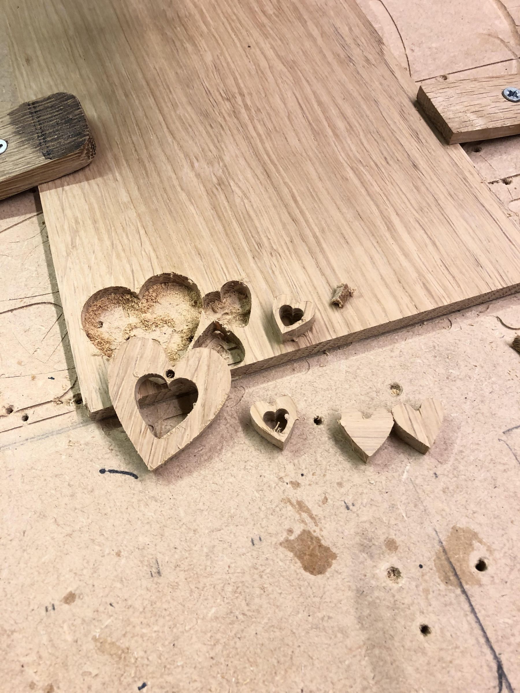 Heart Shaped Oak Necklace and Earings. : 4 Steps (with Pictures ...