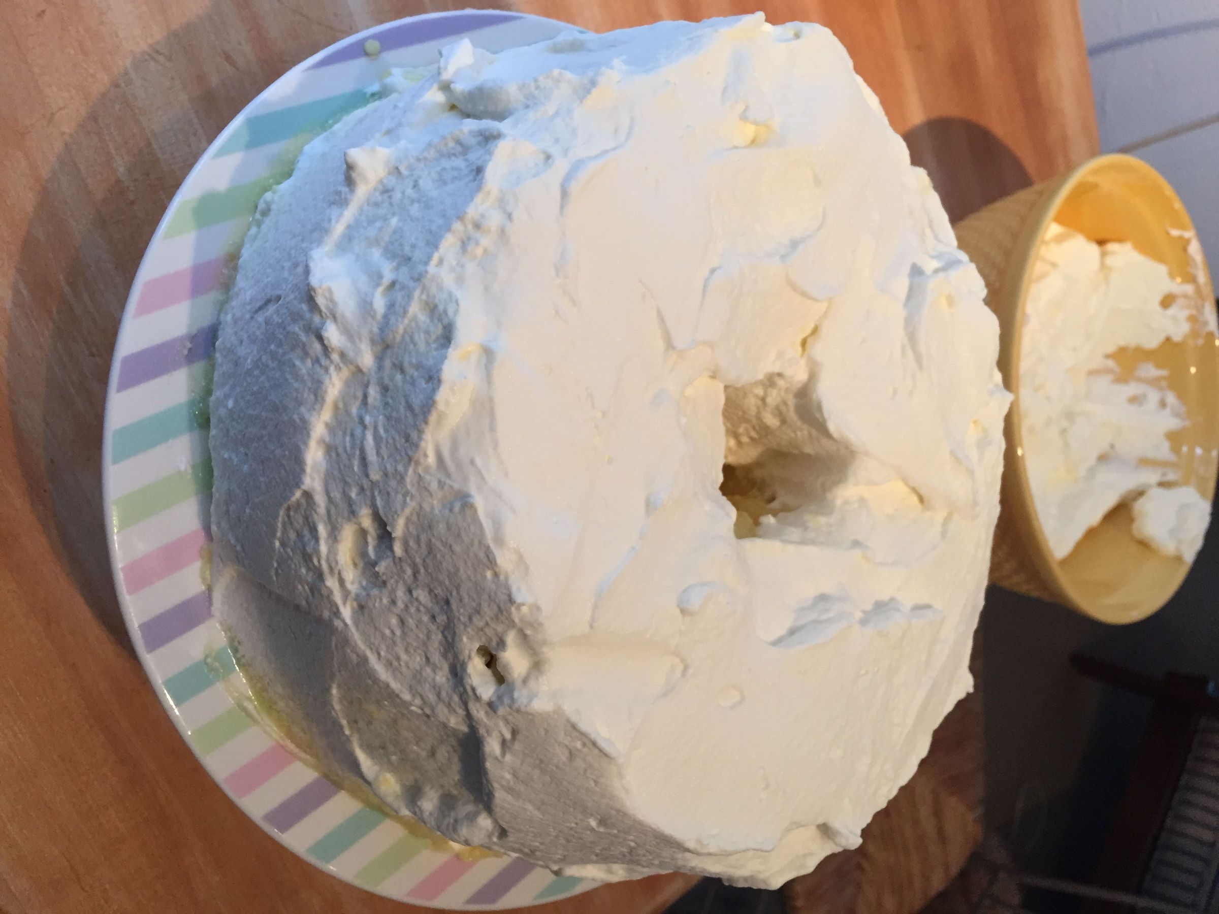 Homemade Angel Food Cake With Custard & Whipped Cream : 21 Steps ...