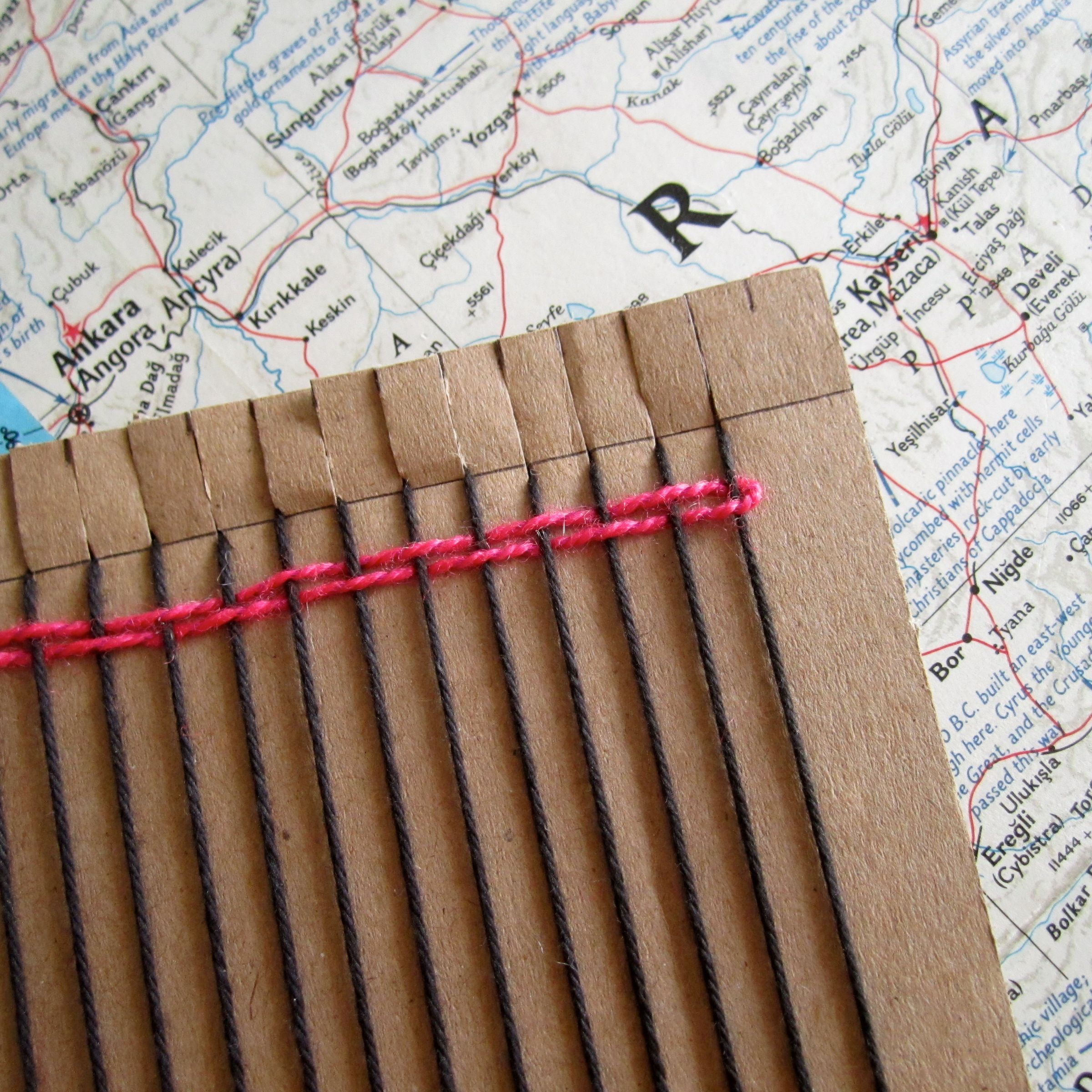 How to Weave on a Cardboard Loom : 9 Steps (with Pictures) - Instructables