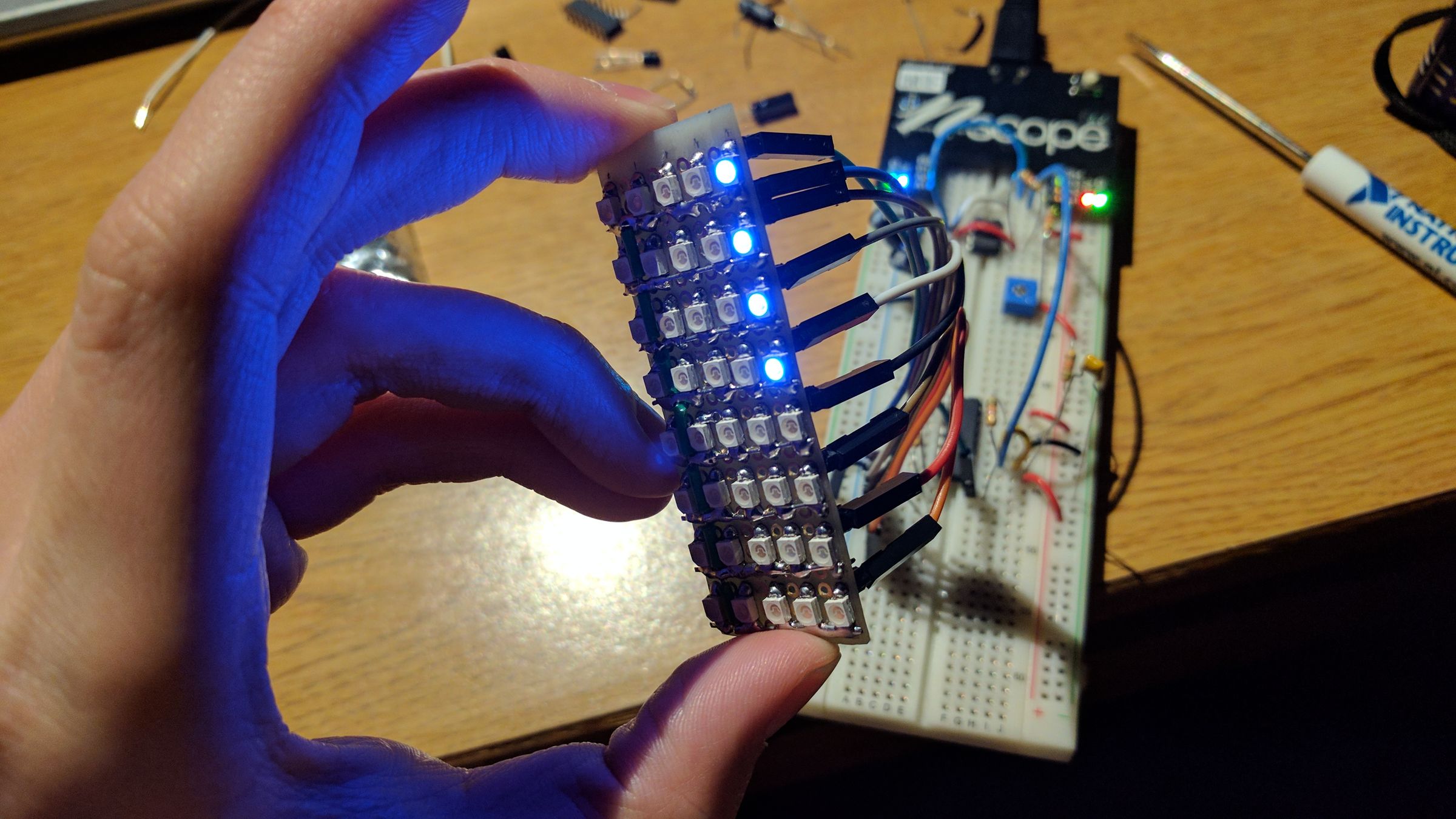 LED Audio Waveform Display (100% Code Free!!1) : 10 Steps (with ...