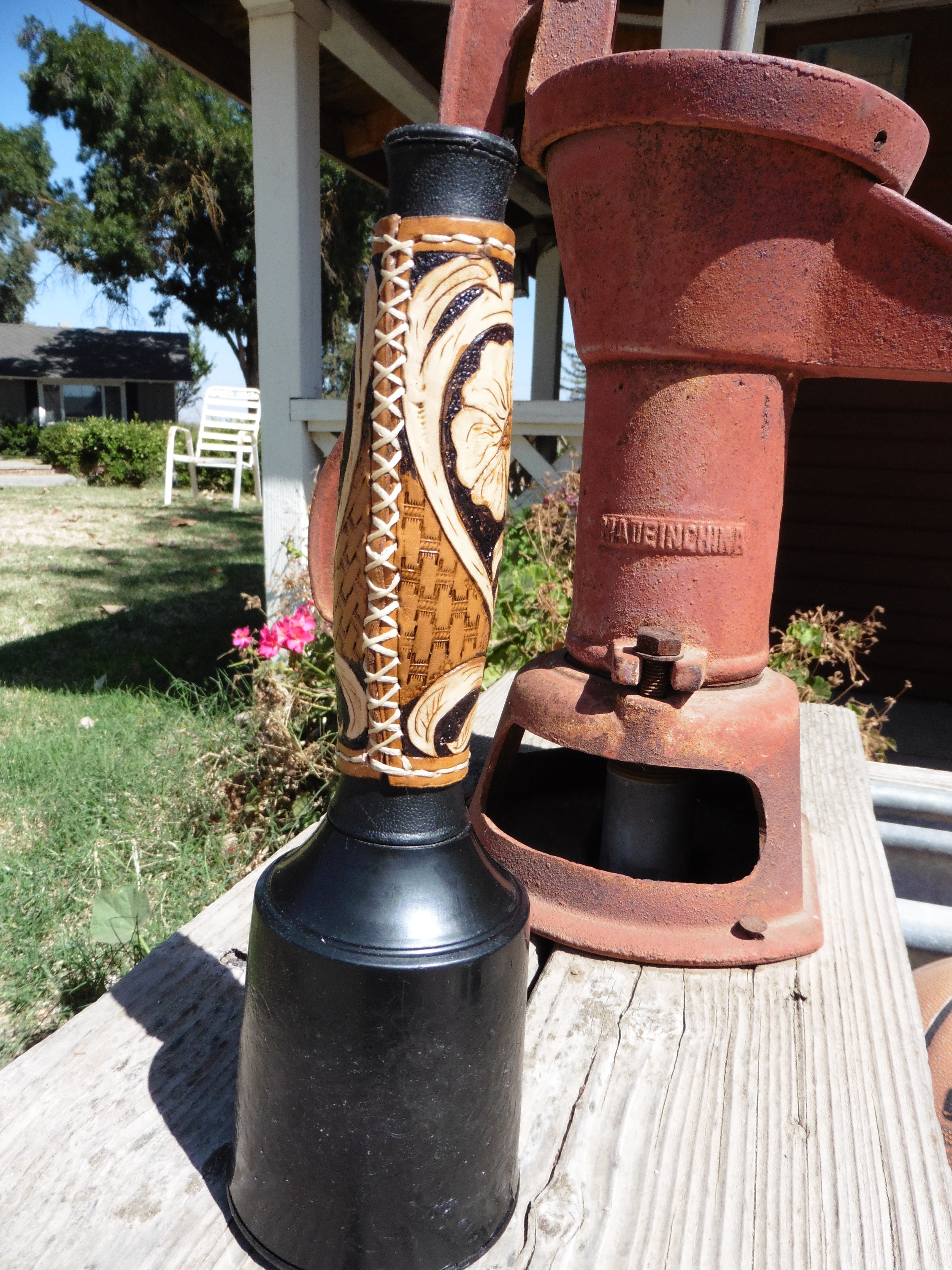 Decorative Tooled Leather Maul Handle Wrap : 5 Steps (with Pictures ...