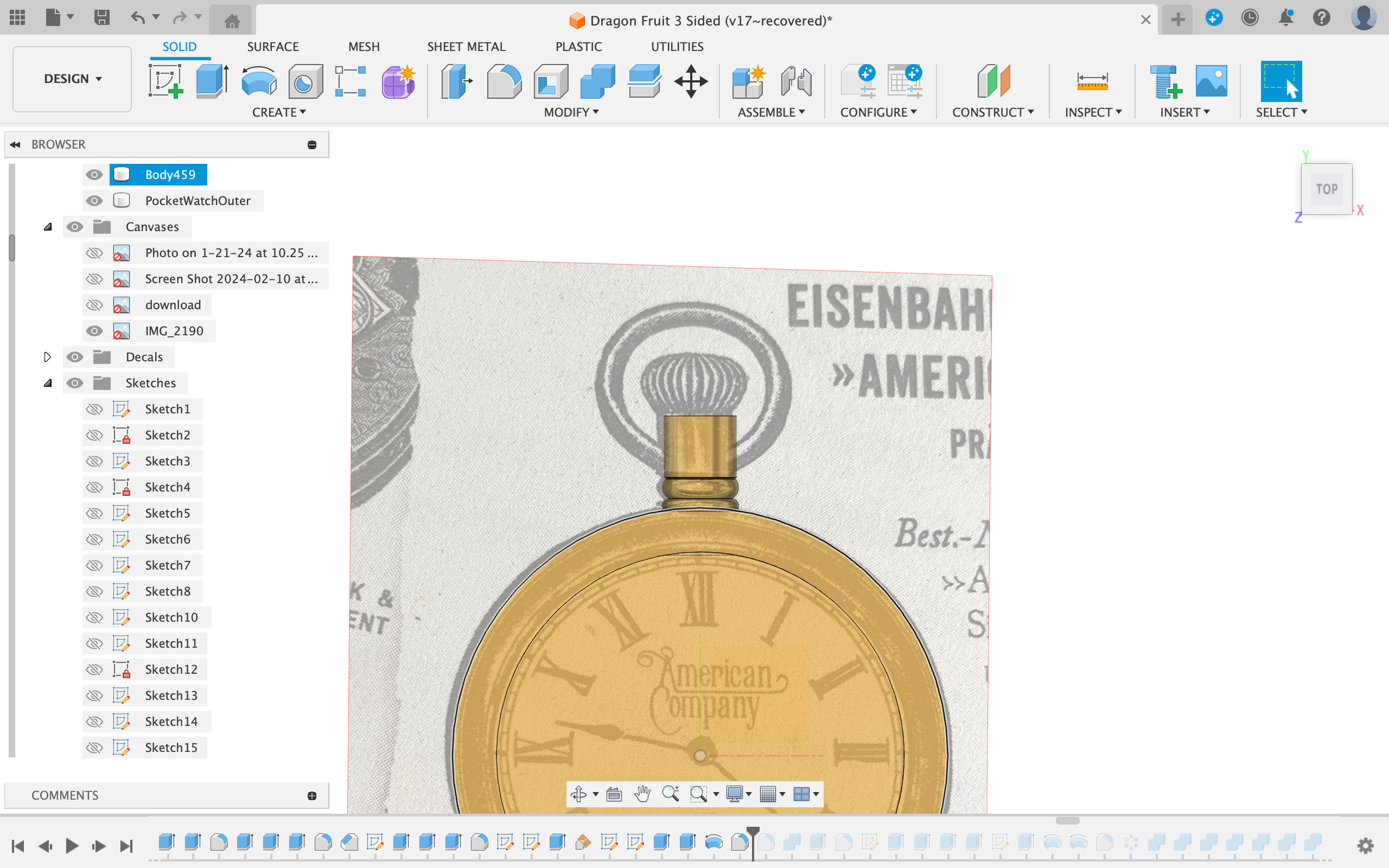 3D Printed Pocket Watch From "The Pocket Watch Gang" : 16 Steps (with ...