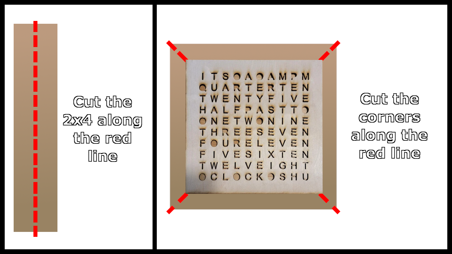 Homemade Word Clock : 9 Steps (with Pictures) - Instructables