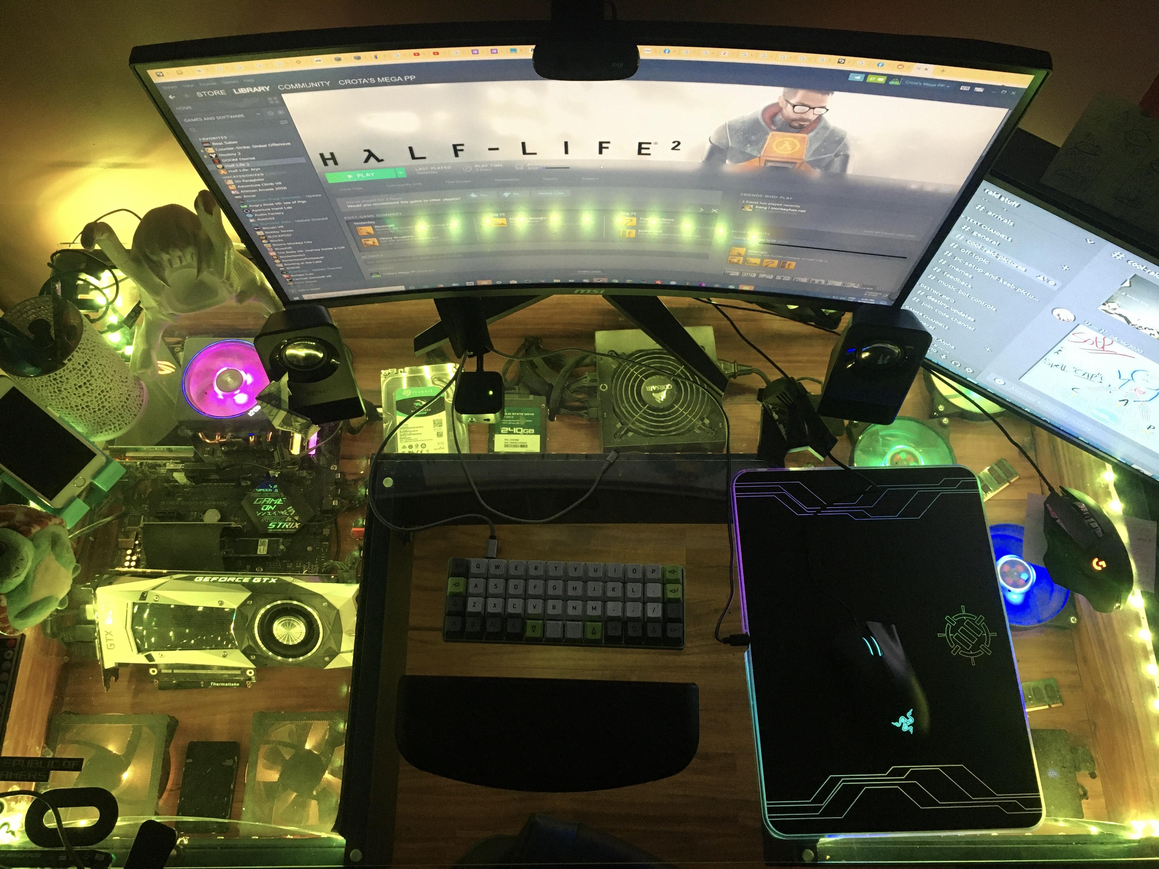 Built My First Desktop Computer In 13 Years Custom Desk Made From