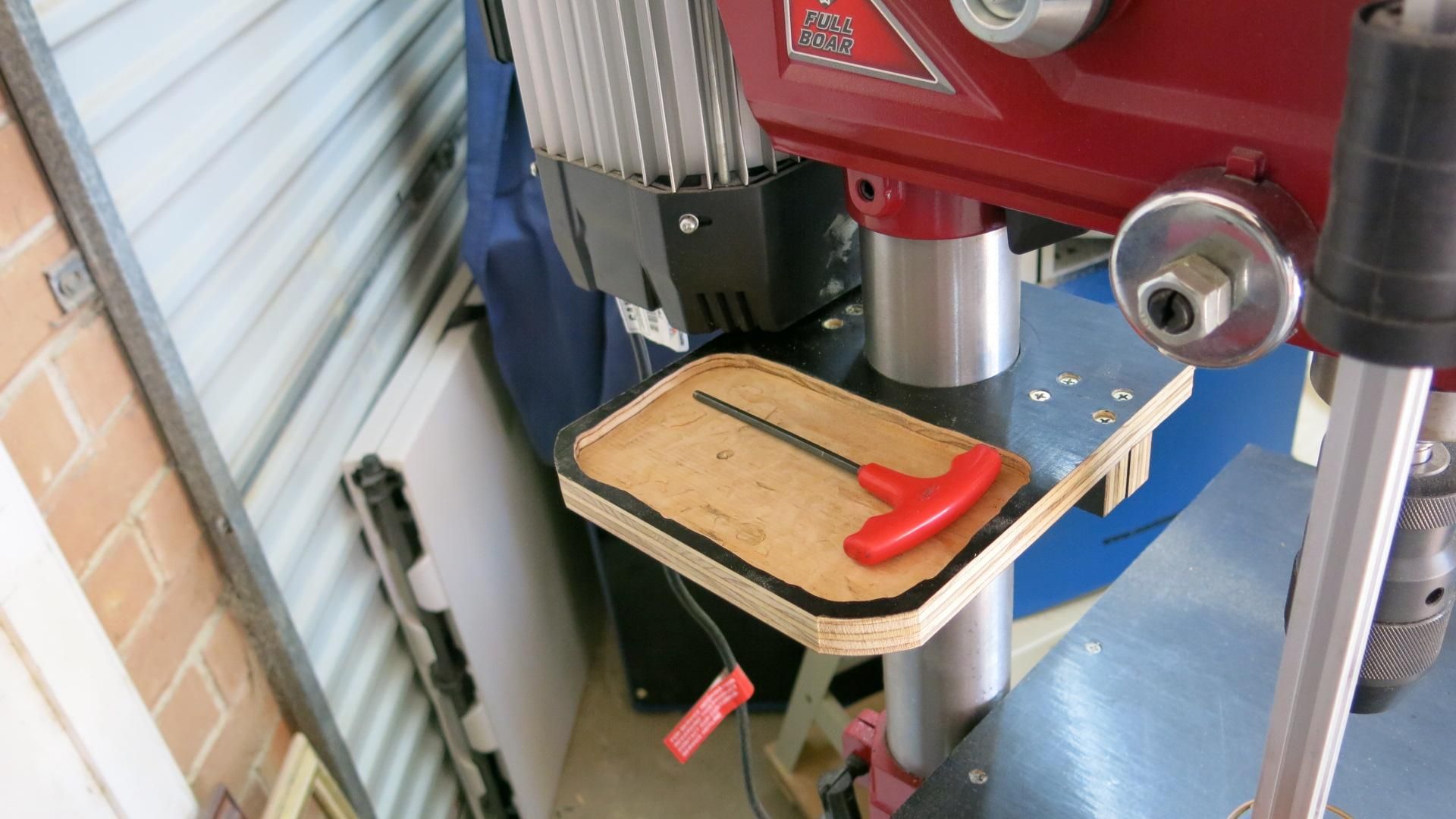 Drill Press Little Helper Shelf : 3 Steps - Instructables