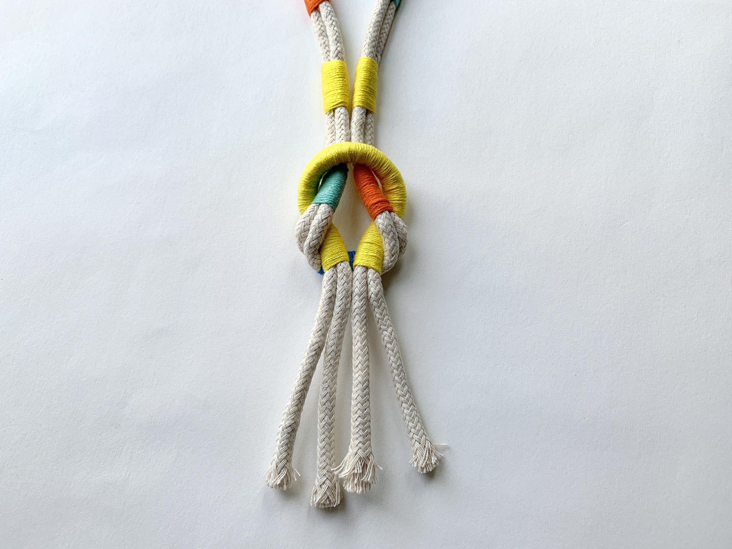 Colorful Rope Macrame Knot Necklace With Tassel : 8 Steps (with ...