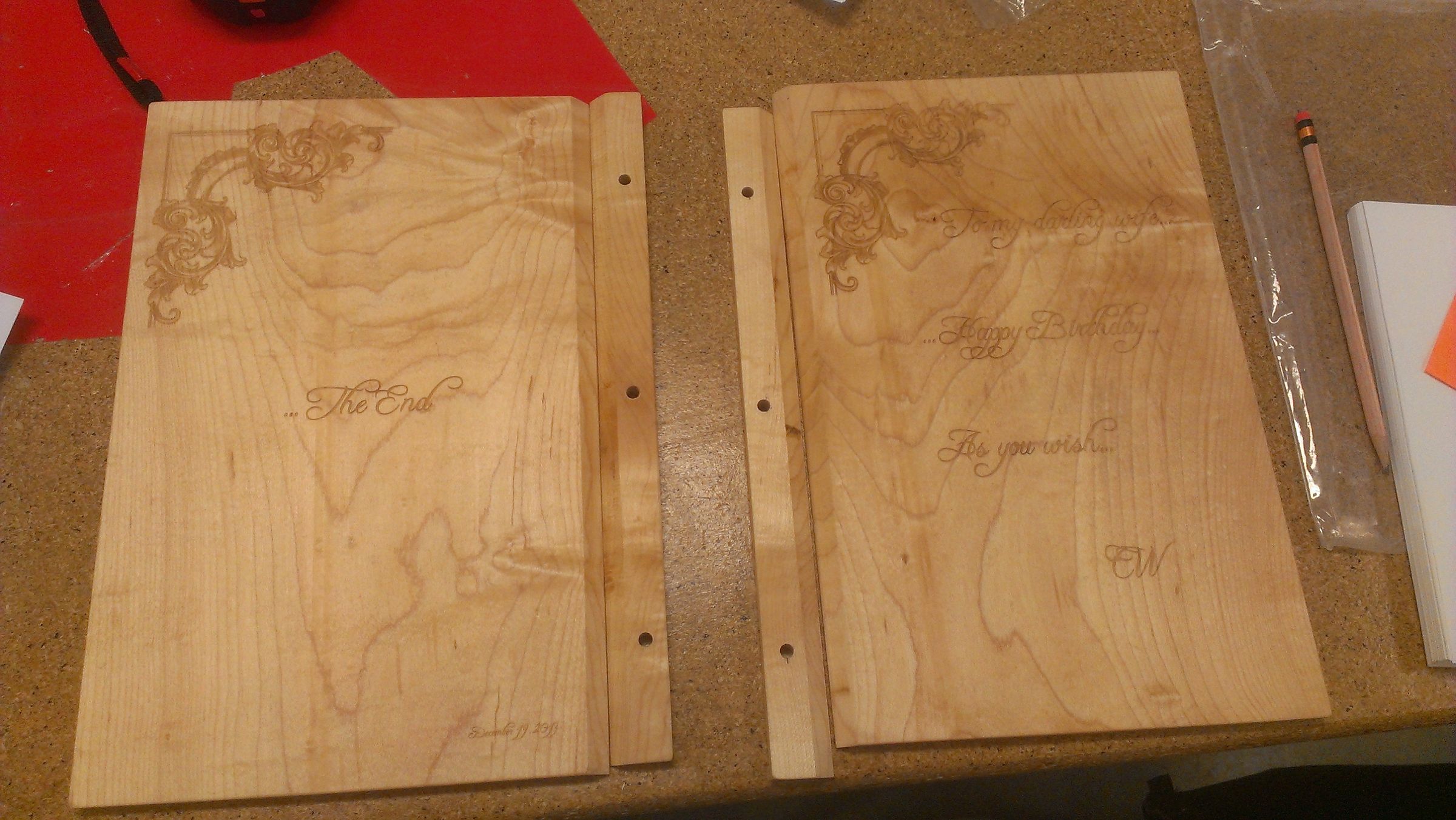 Laser Engraved Wooden Binder Cover : 5 Steps - Instructables