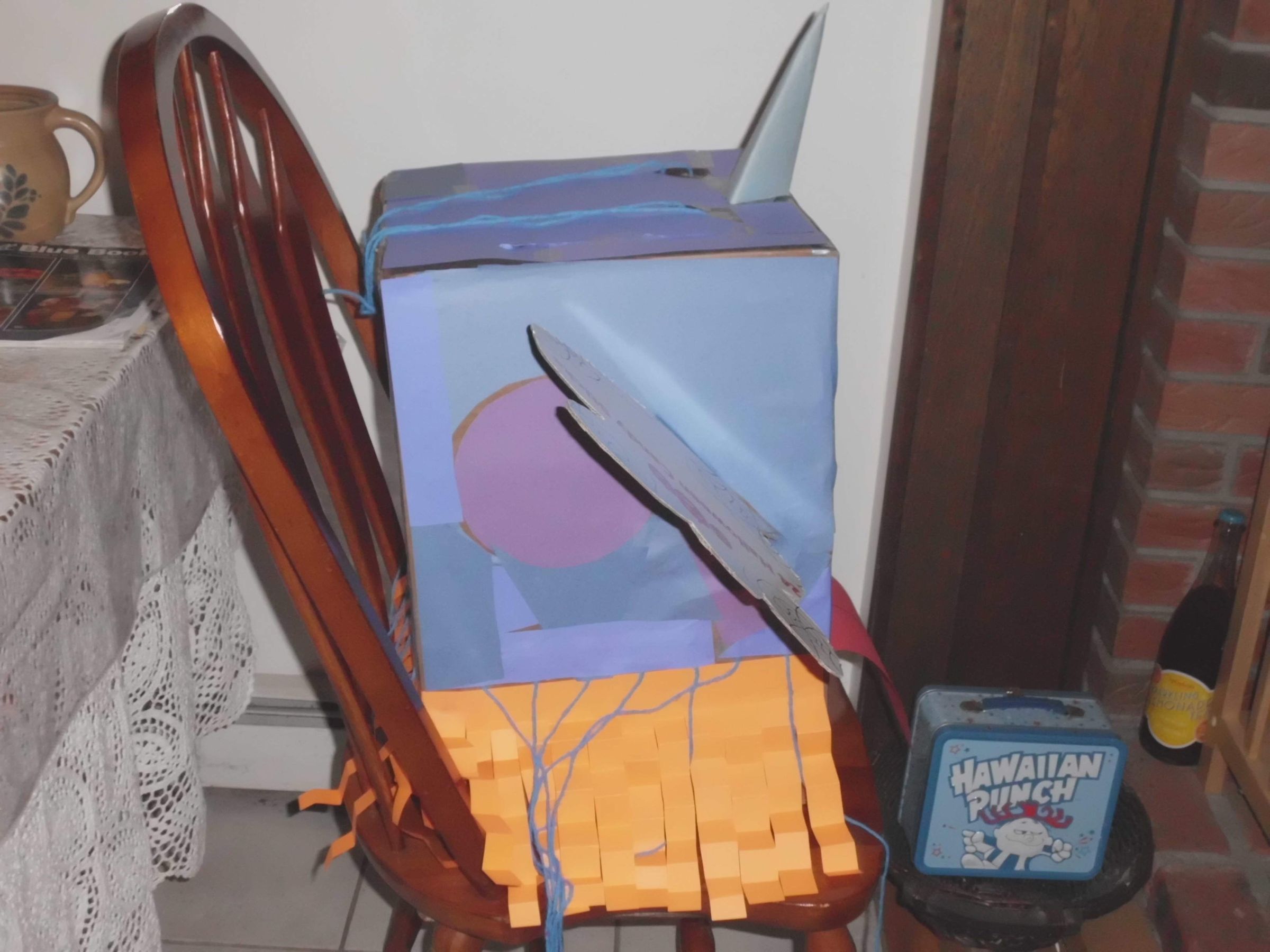 Purple People Eater Pull String Pinata - Instructables