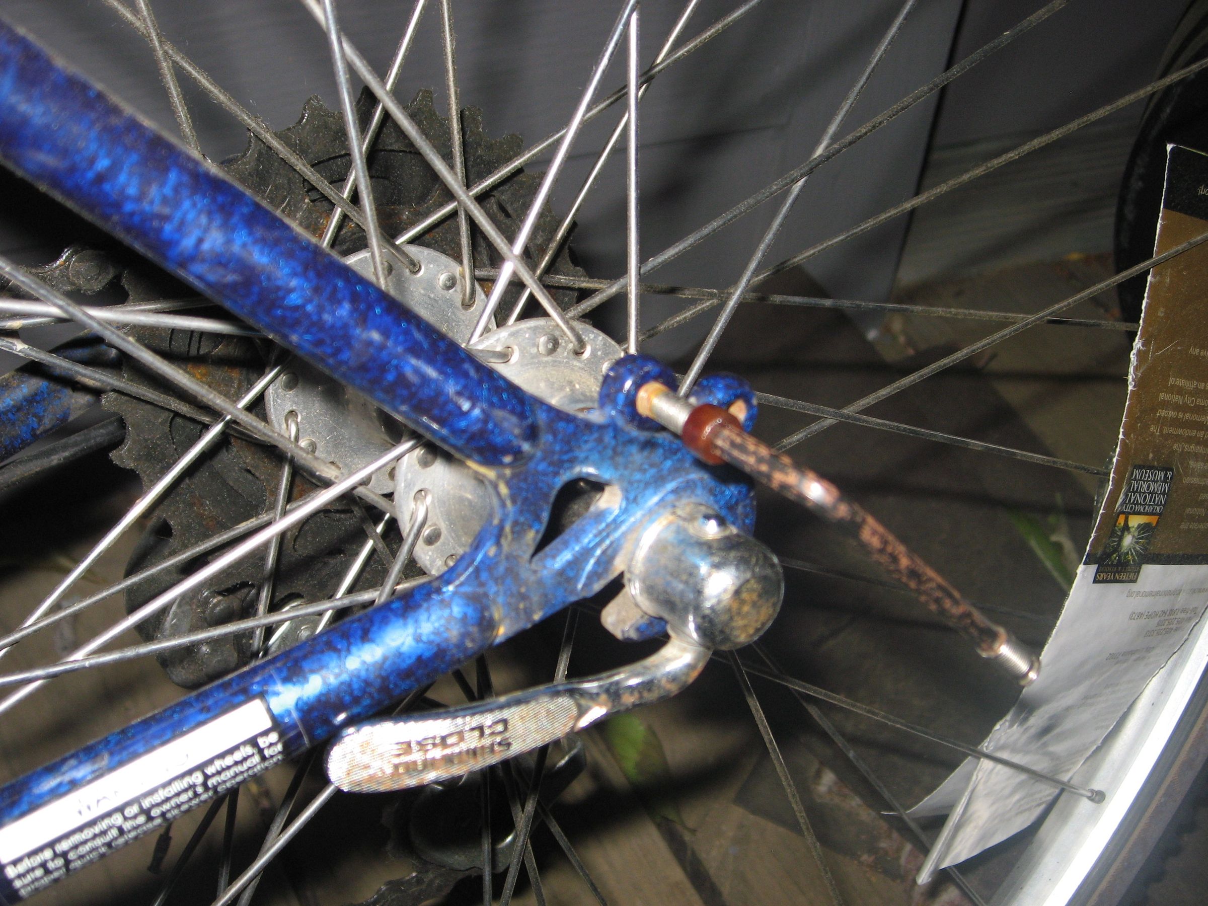 Make a Rear Bike Rack From Scavenged Kitchen Materials : 5 Steps ...