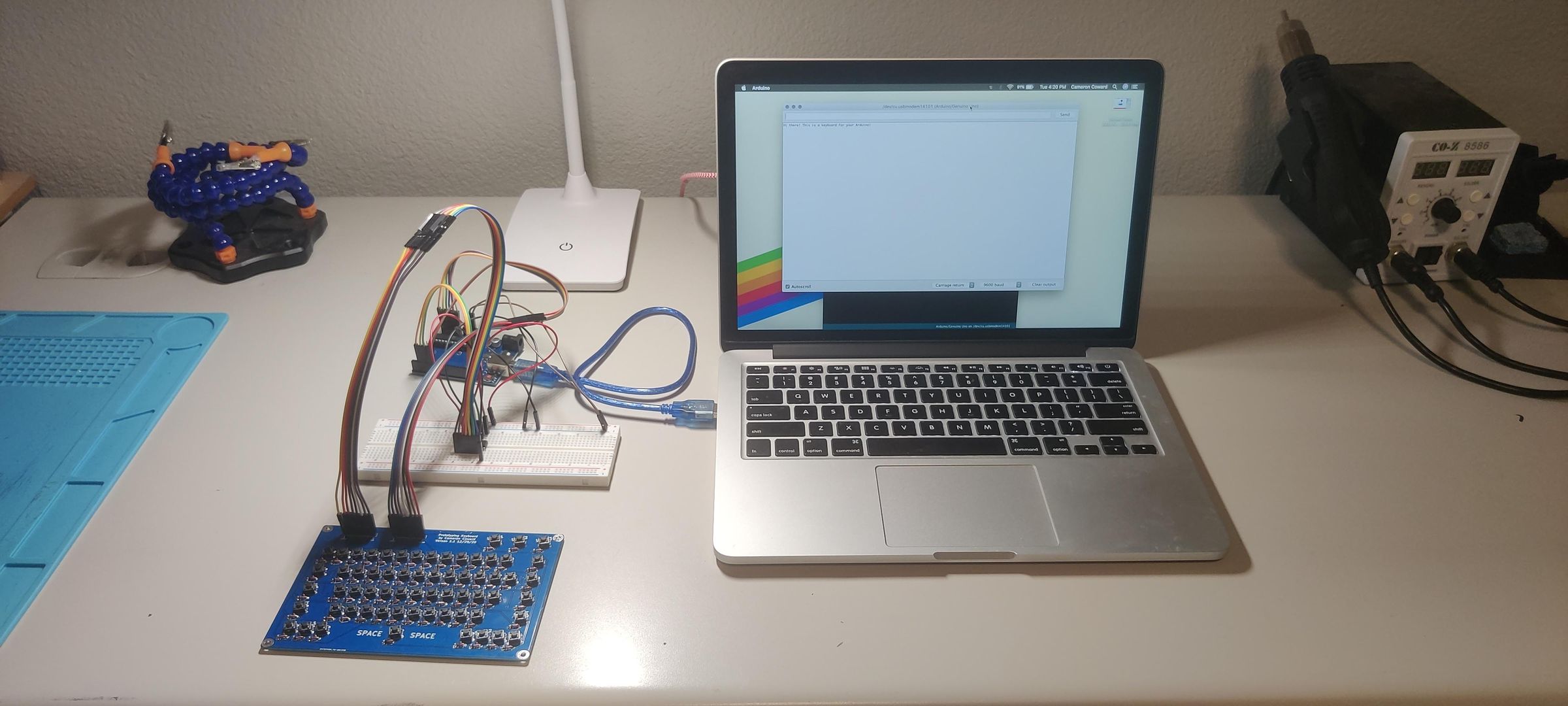 64-Key Prototyping Keyboard Matrix for Arduino : 6 Steps (with Pictures ...
