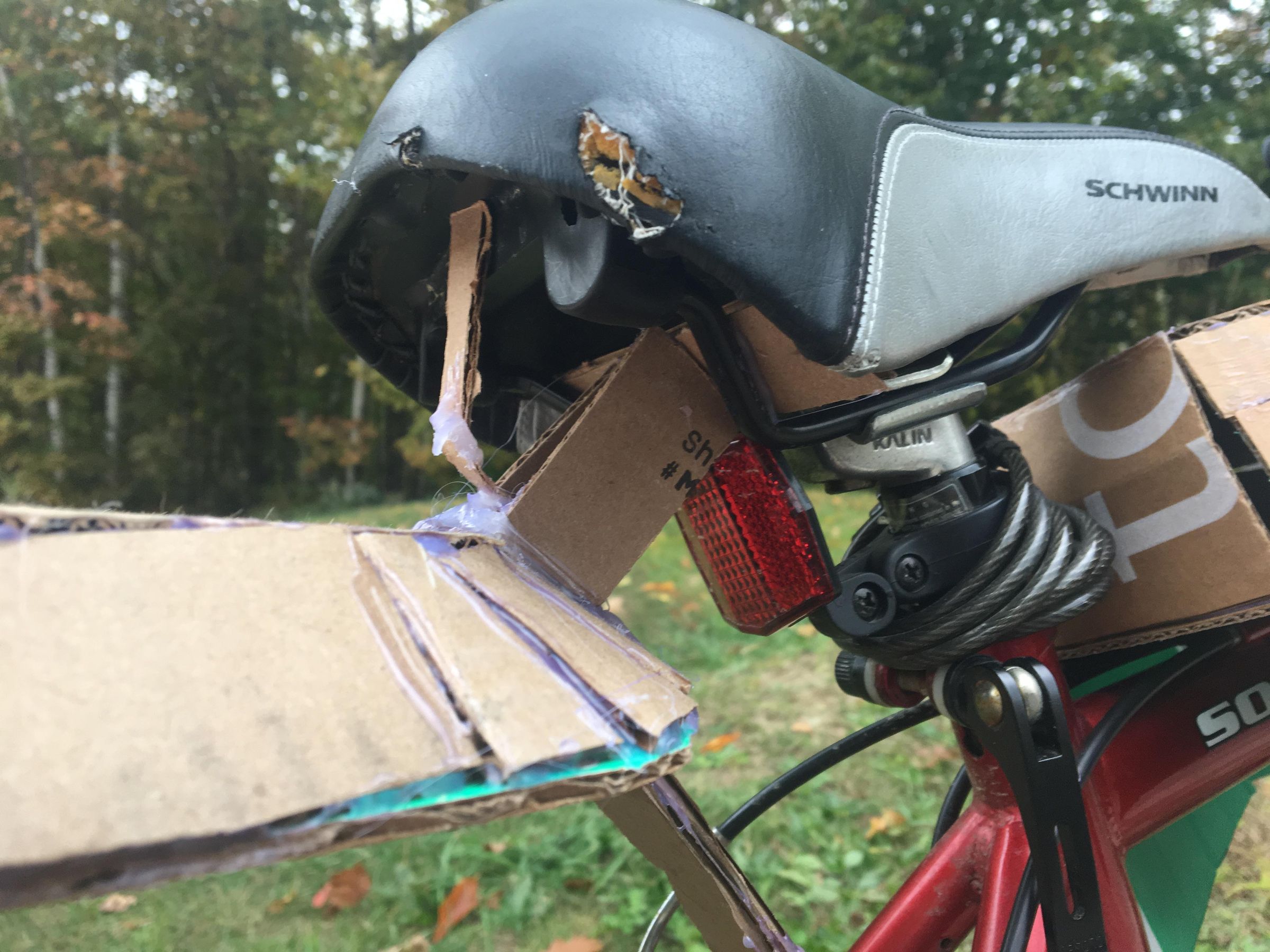 Convert Your Bike to a Cardboard Motorcycle : 5 Steps - Instructables