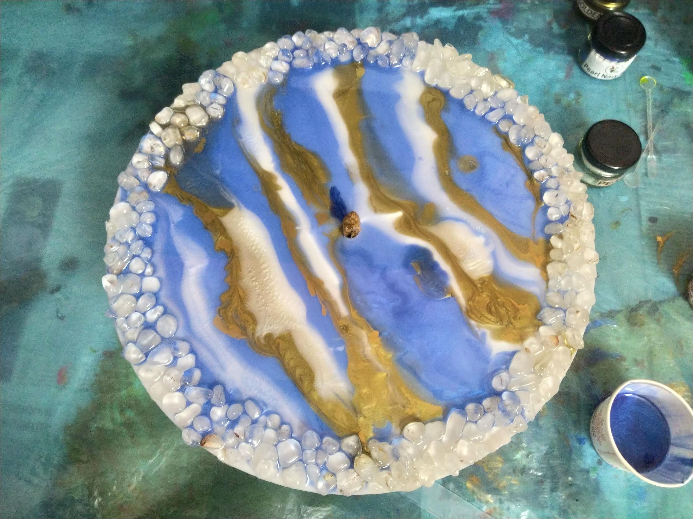 Geode Resin Clock on Acrylic Base : 14 Steps (with Pictures ...