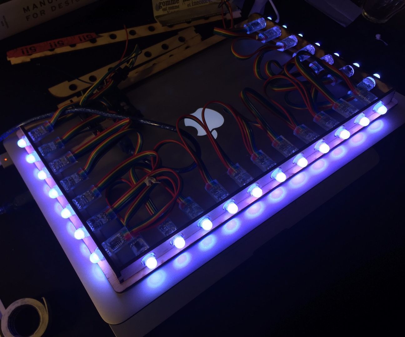 Ambilight for 15" Apple Macbook Retina (ADALIGHT) : 4 Steps (with ...