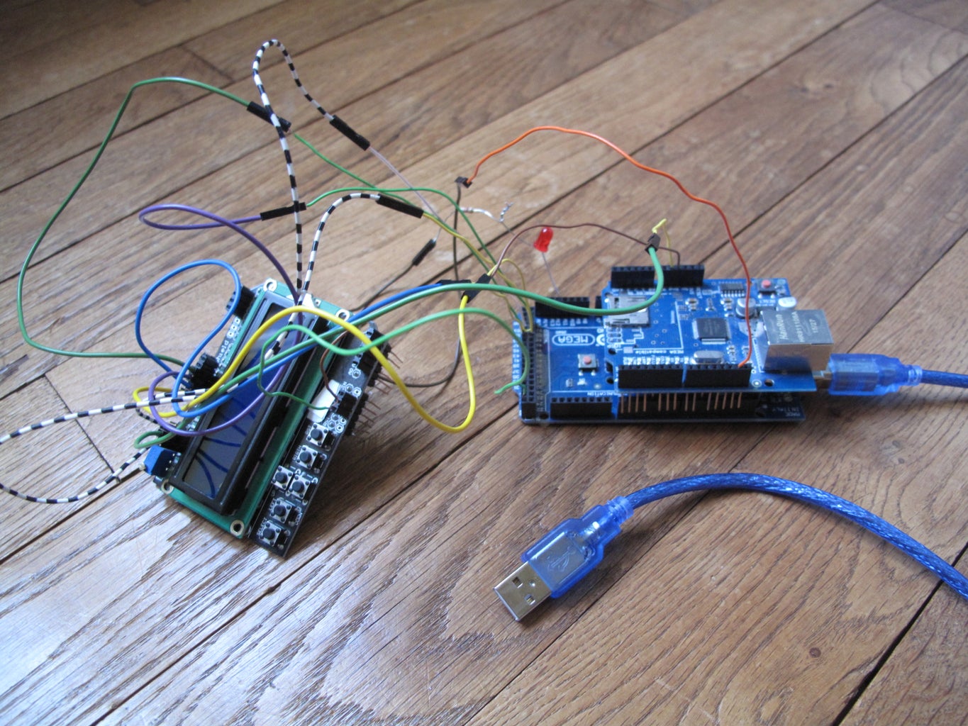Arduino Mega Ethernet Shield Lcd Display Advancedhmi 4 Steps With
