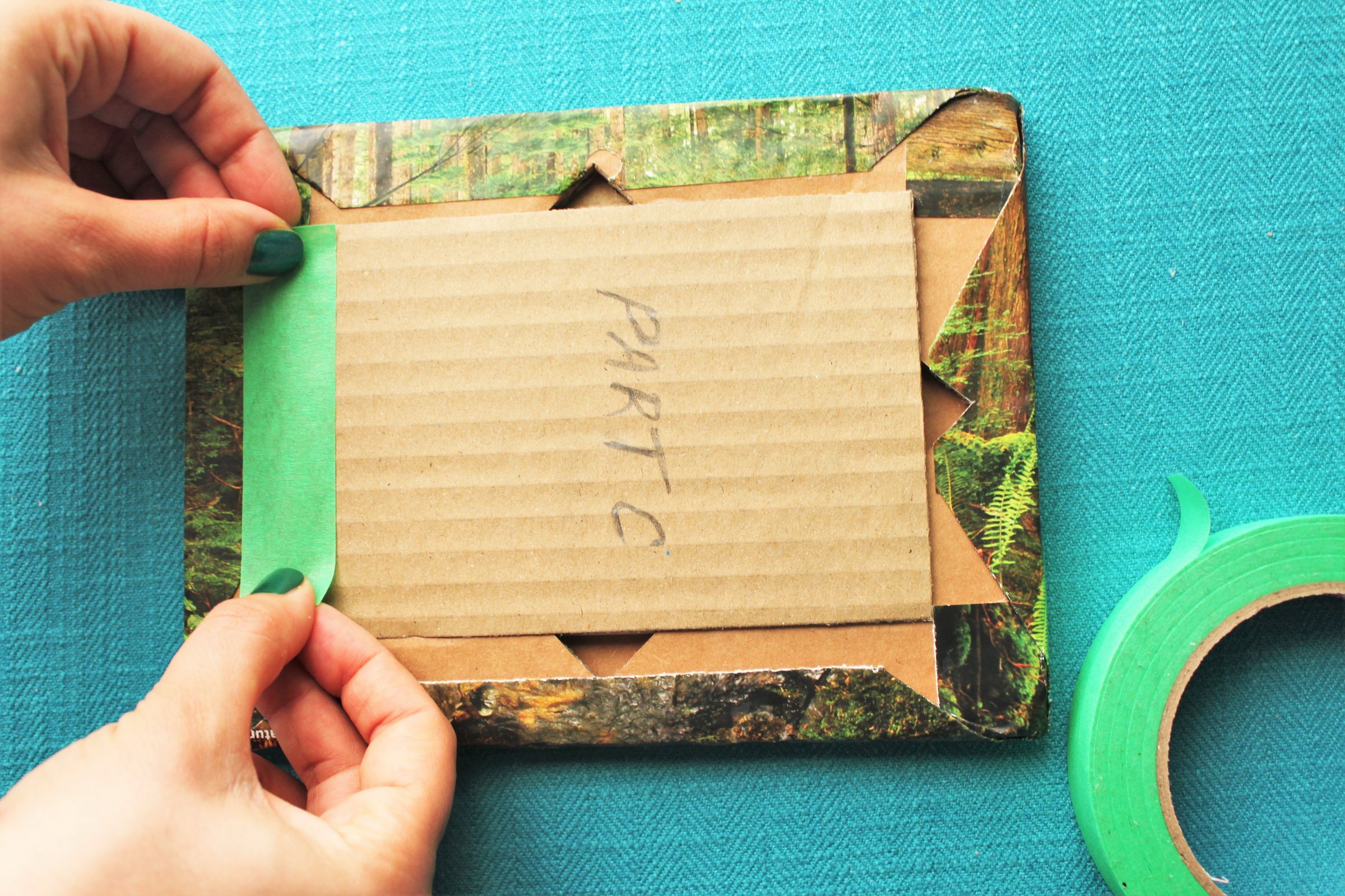 DIY PICTURE FRAME From Cardboard and Decorative Materials : 14 Steps ...