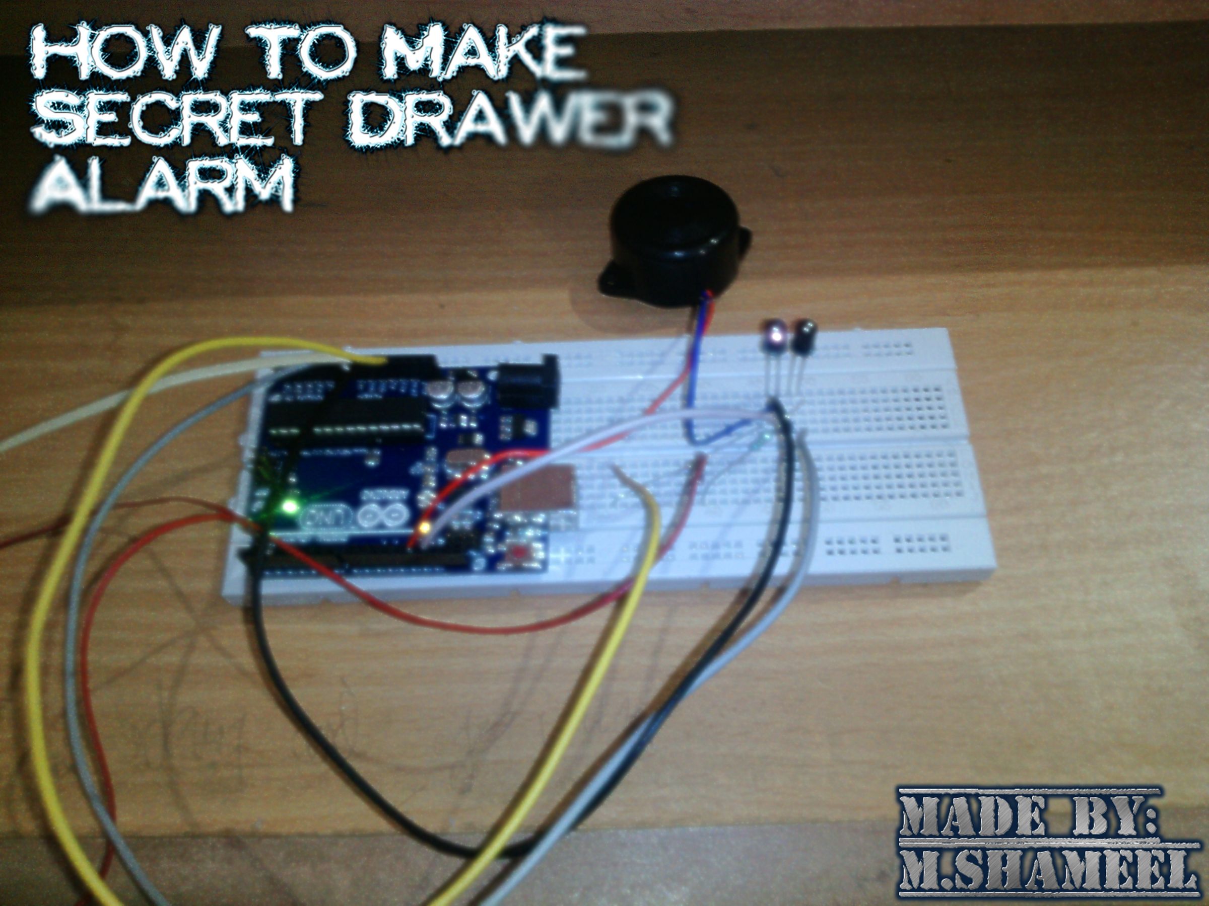 How to Make Secret Drawer Alarm : 4 Steps - Instructables