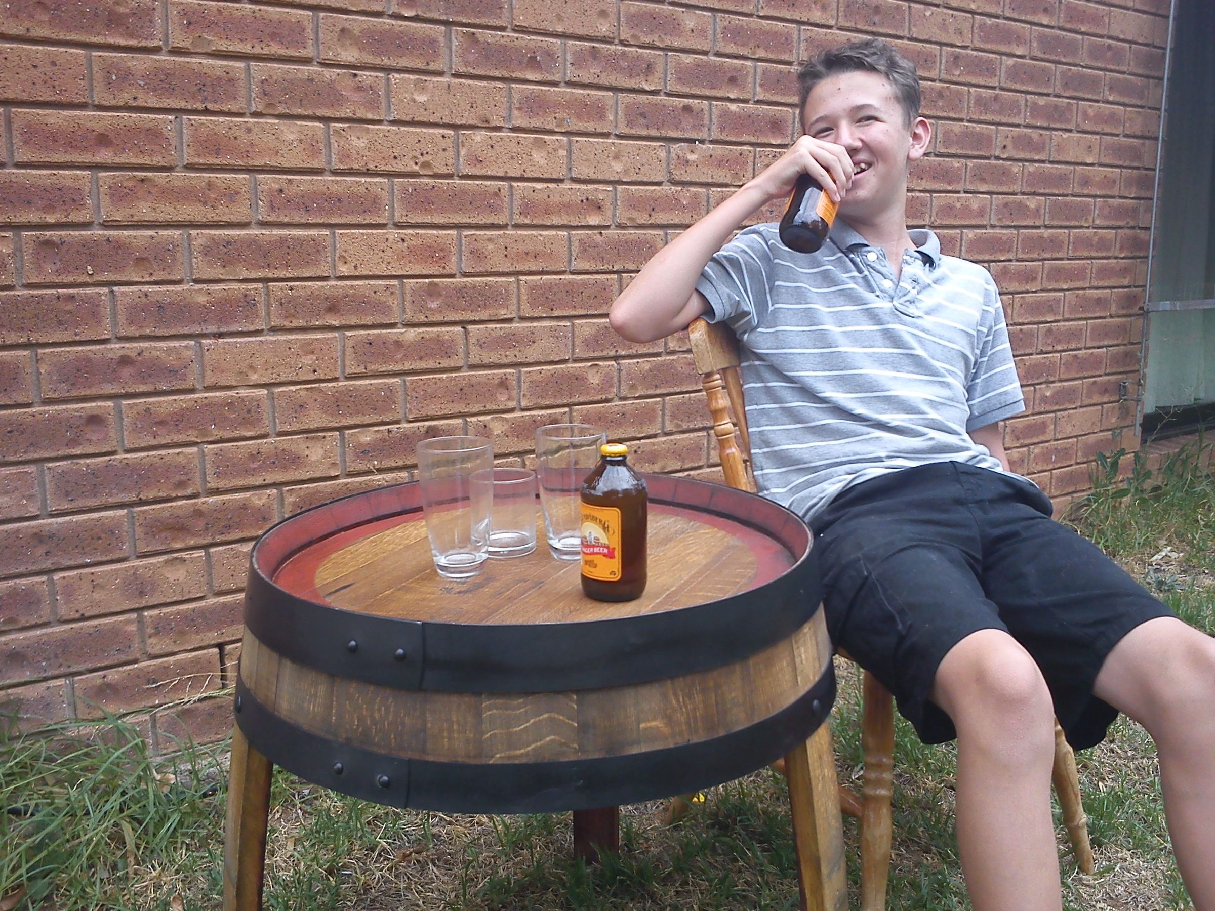 Wine Barrel Beer Table : 12 Steps (with Pictures) - Instructables