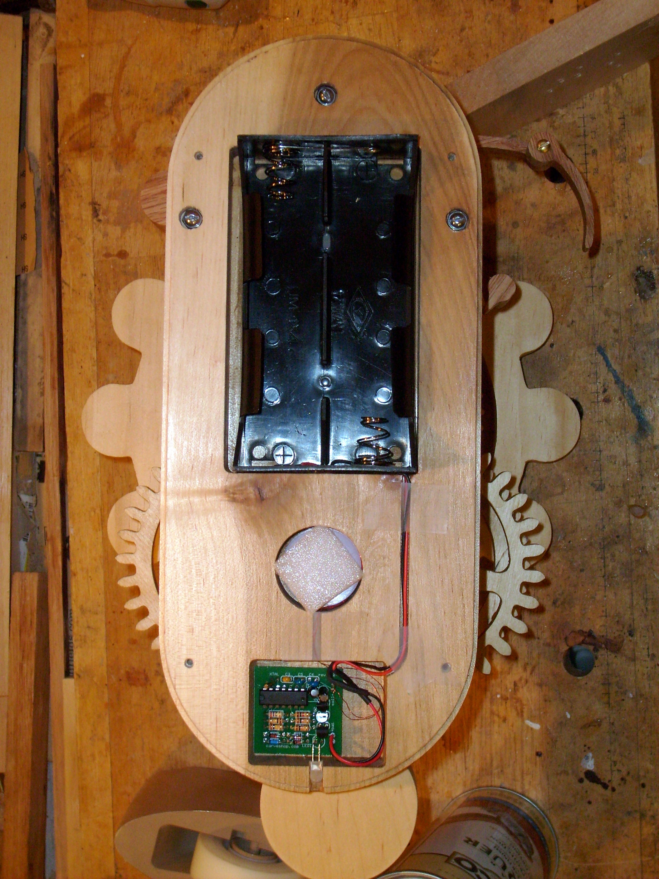 A Wood Gear Clock With a Unique Drive Mechanism : 34 Steps (with ...