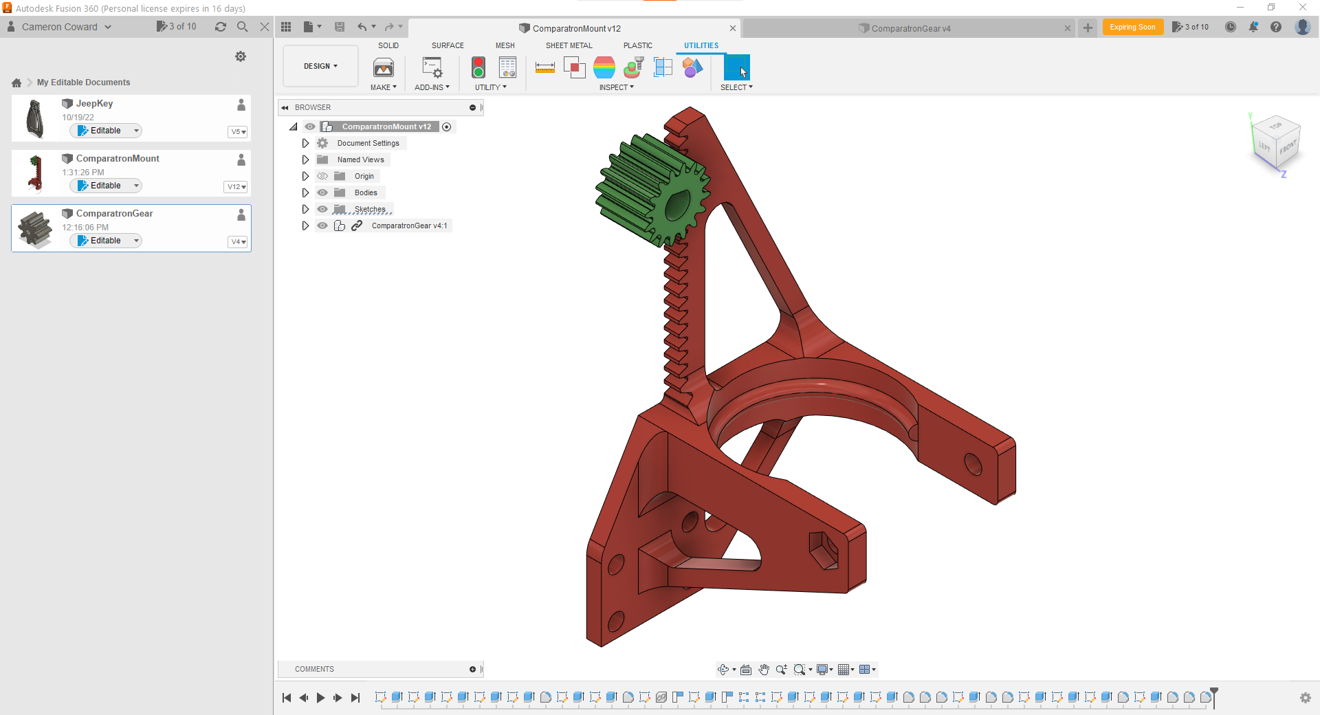 Comparatron - an Affordable Digital Optical Comparator for Reverse ...