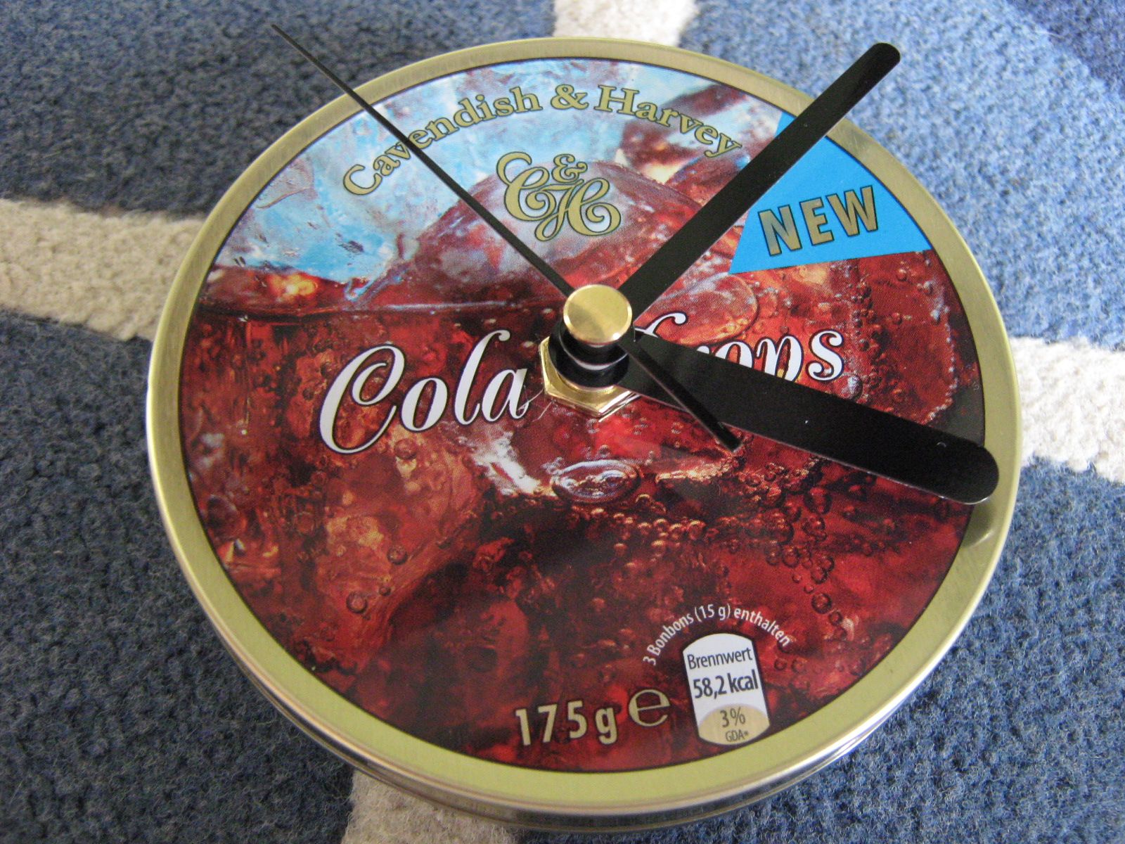 Sweet-tin Lid-clock : 3 Steps - Instructables