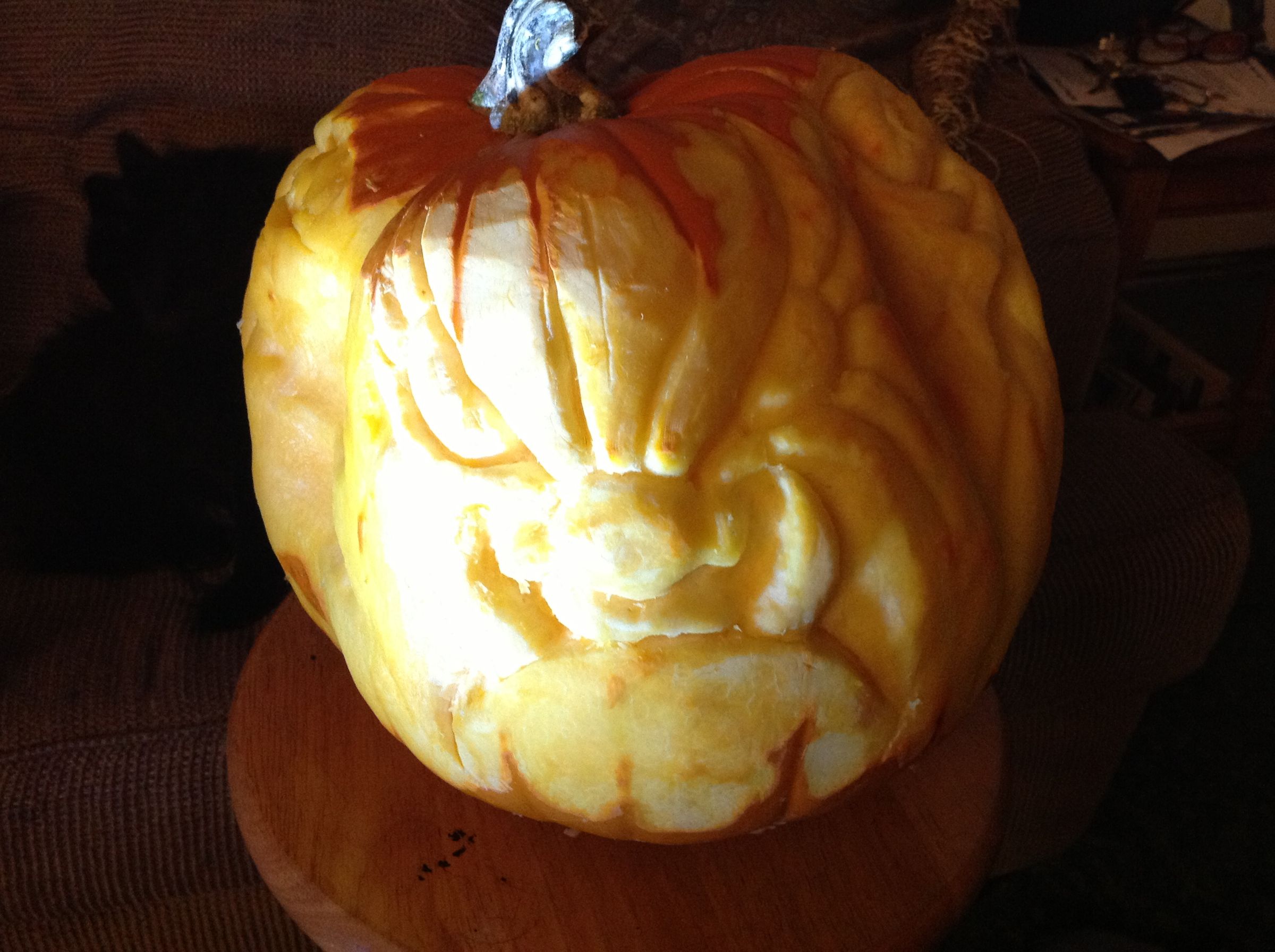 Exorcist Pumpkin Stencil