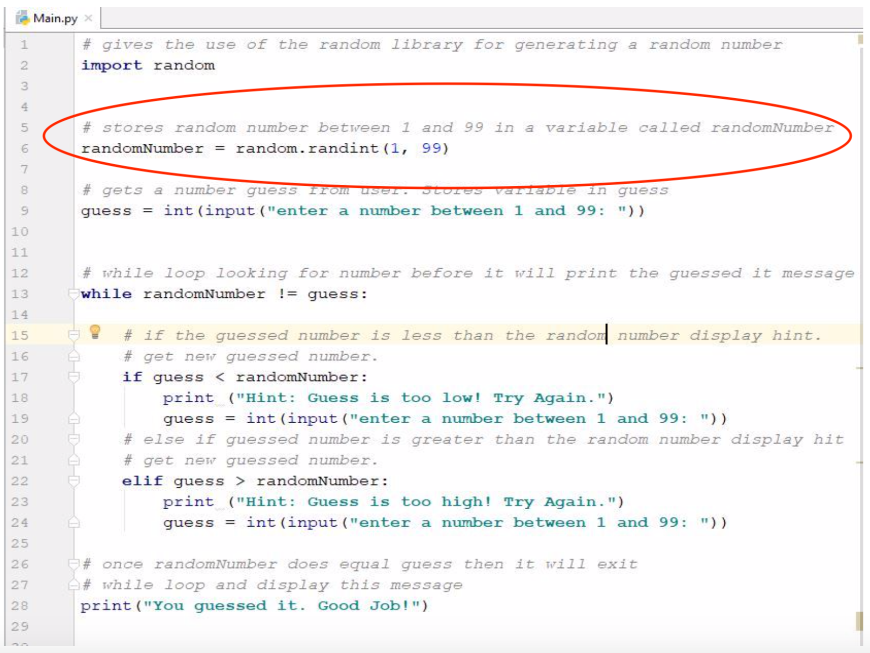Simple Python Number Guessing Game : 11 Steps - Instructables