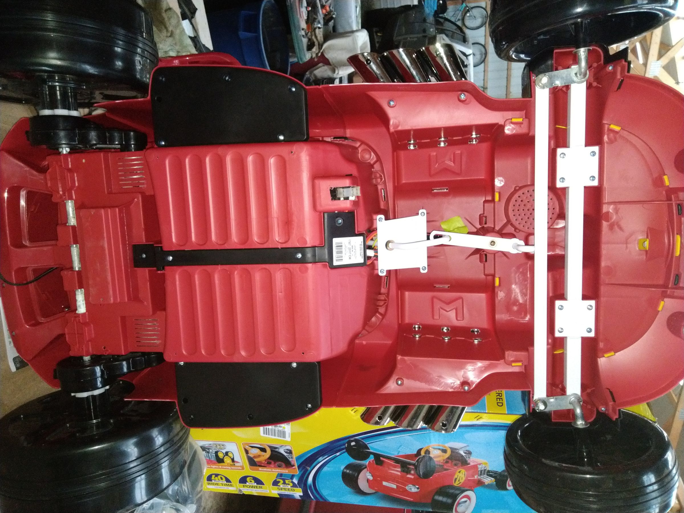 Converting 6v Power Wheels to 12v With Dual Gearboxes : 5 Steps ...