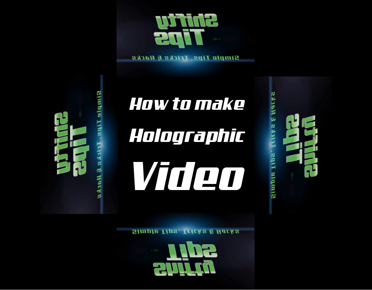 How to Make a Hologram Video for DIY 3D Hologram Projector : 5 Steps ...