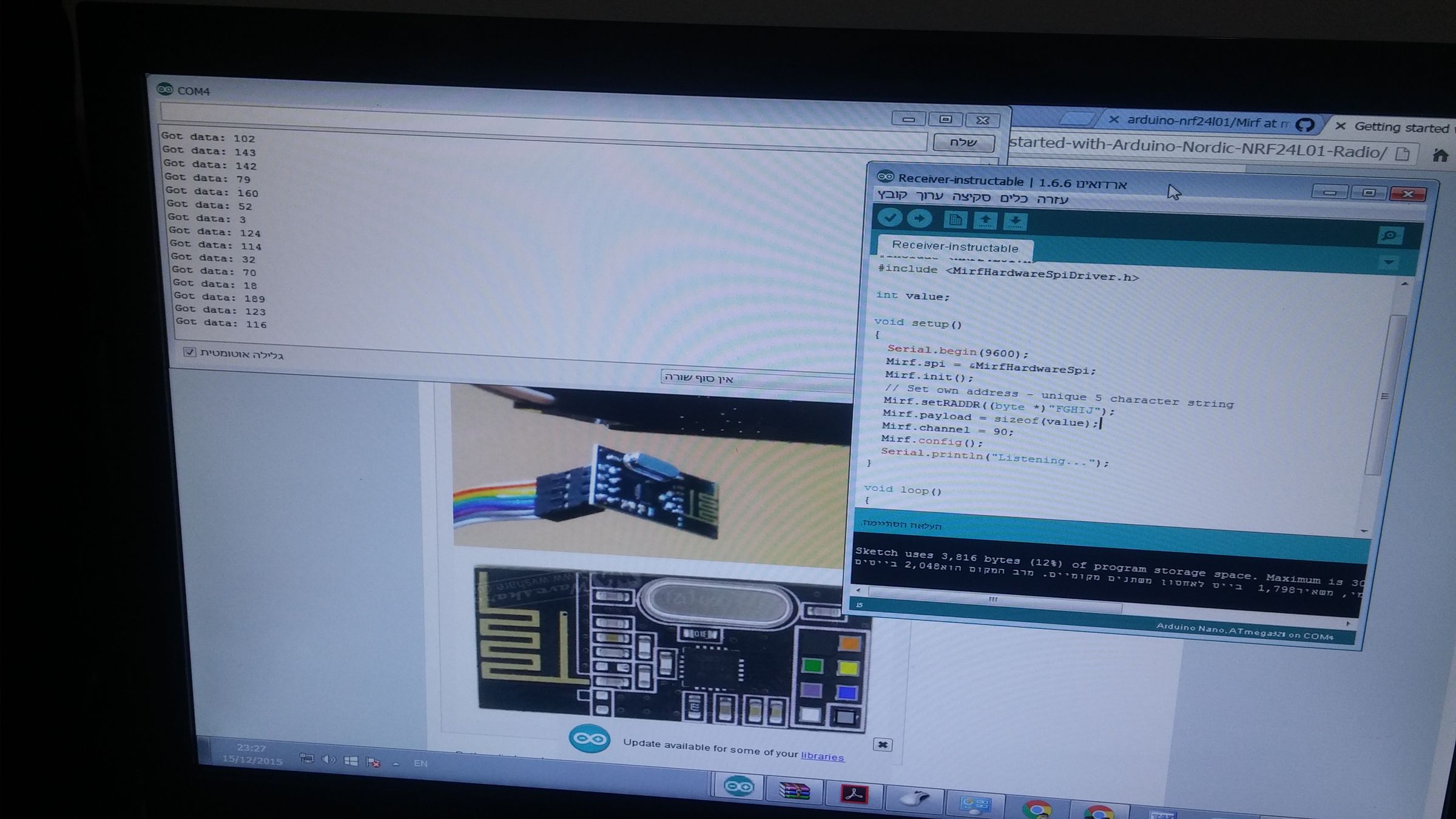 Getting Started With Arduino - Nordic NRF24L01 Radios : 6 Steps - Instructables