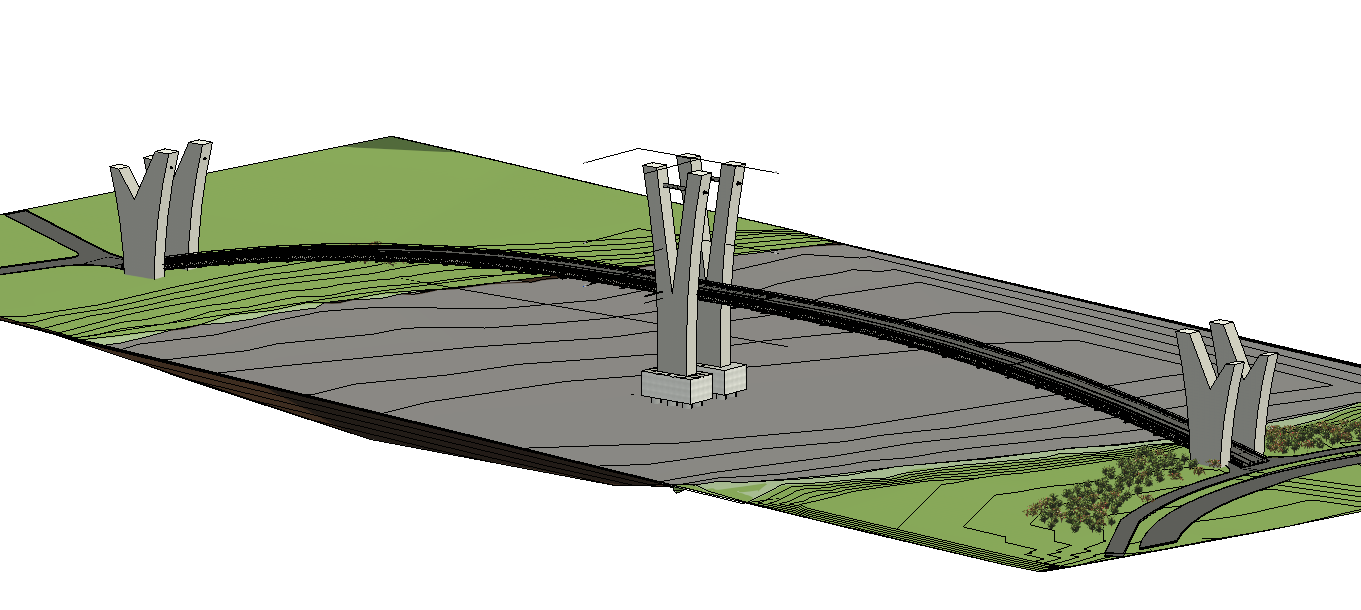 The Victory Bridge (Suspension Pedestrian Bridge Made in Revit) : 8 ...