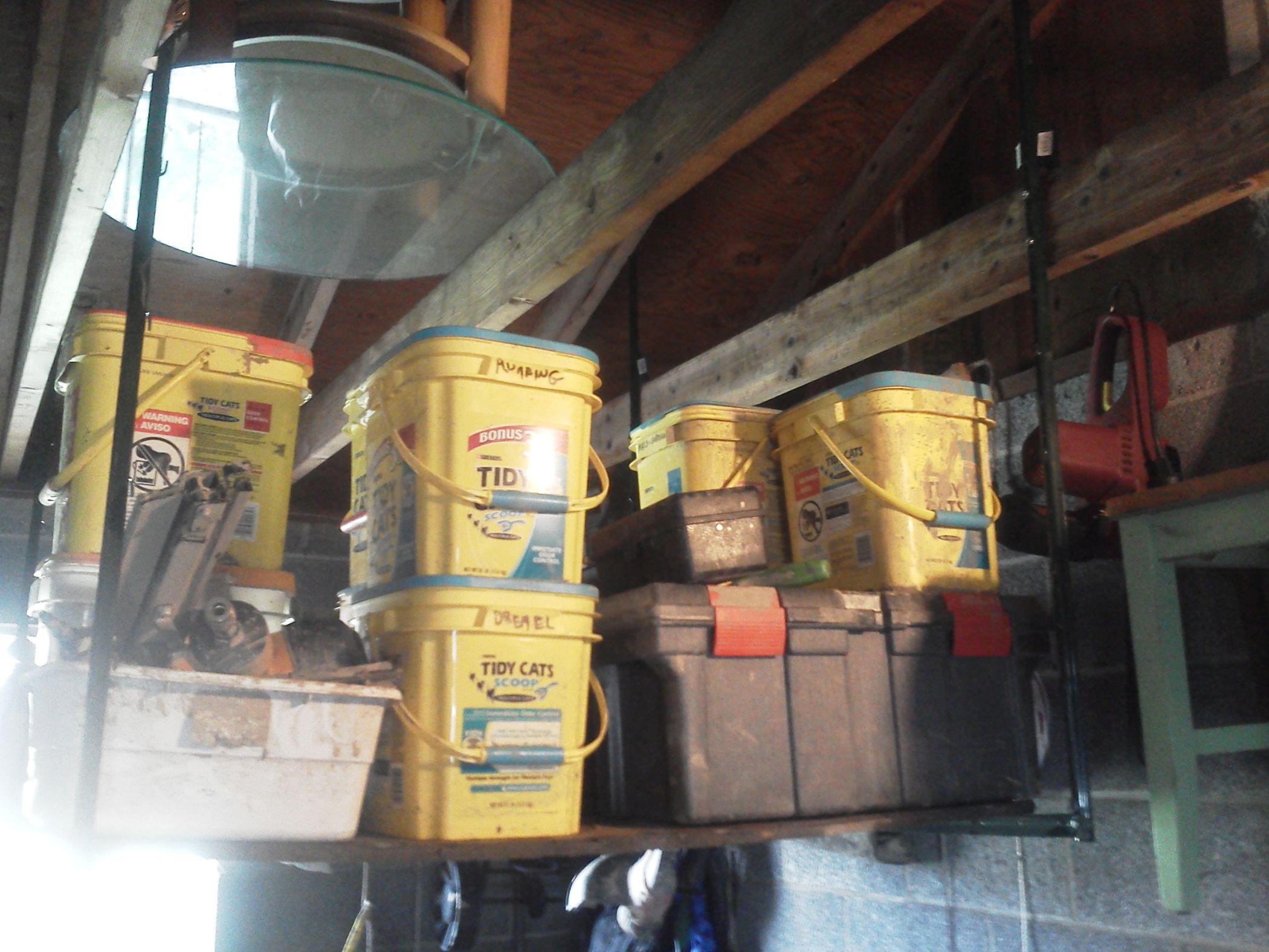 Cheap Garage Rafter Shelf - Instructables
