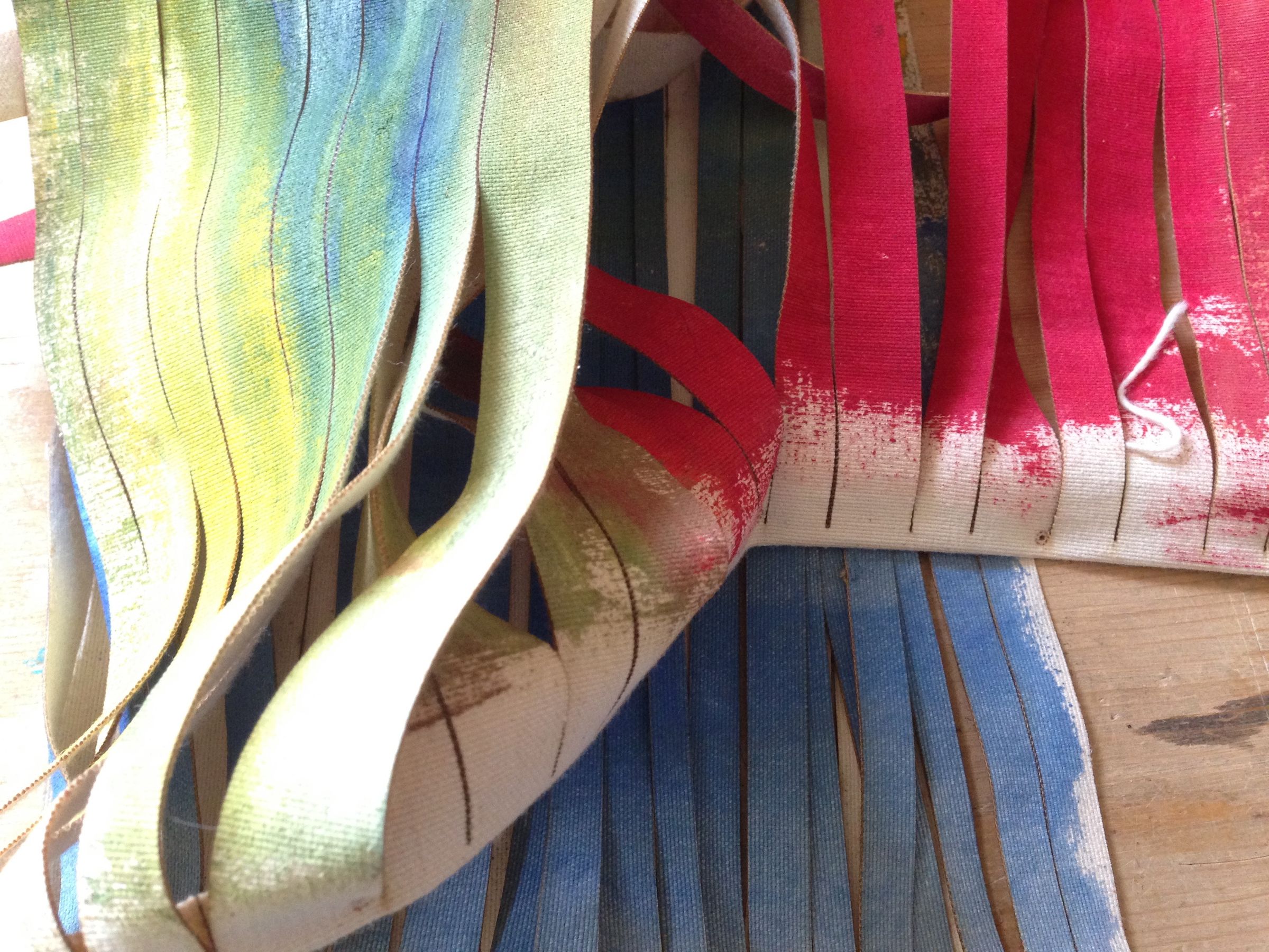 Painted Canvas Strip Basket : 9 Steps (with Pictures) - Instructables