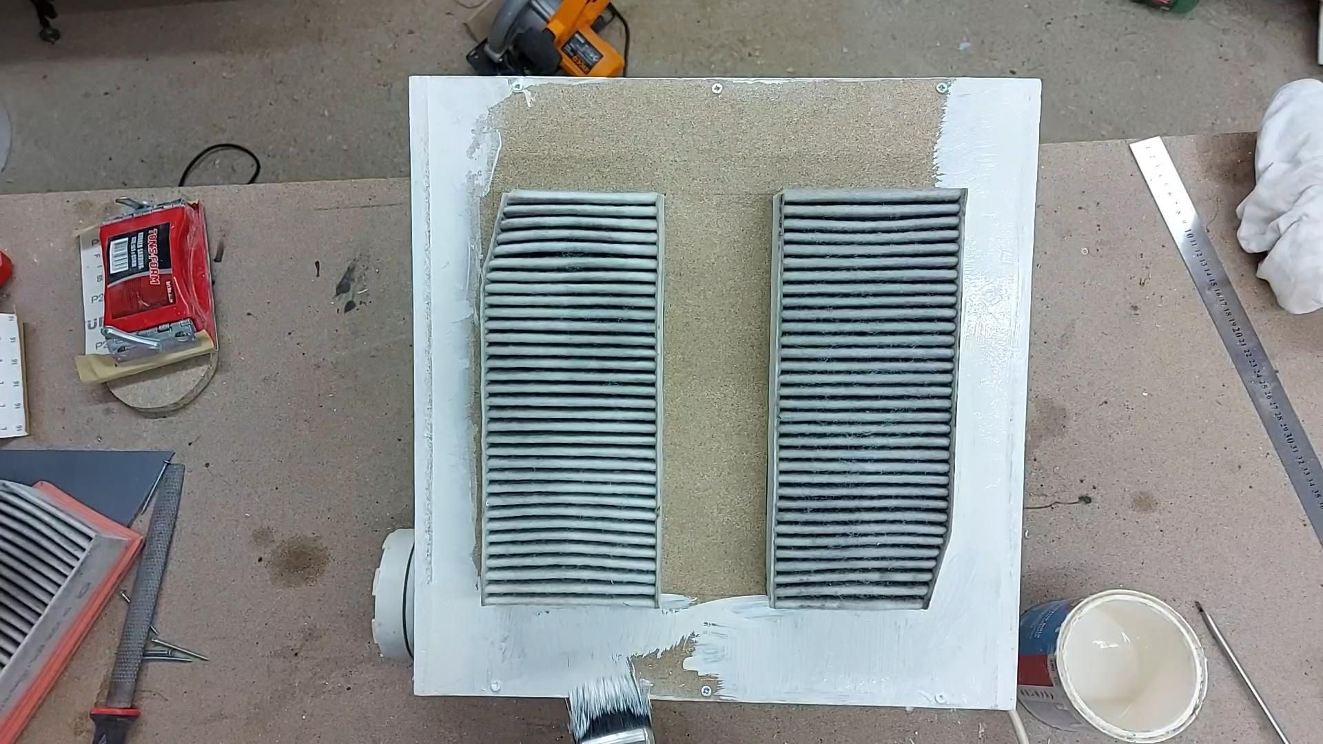 Workshop Air Filter With Old Car Filter : 11 Steps (with Pictures ...