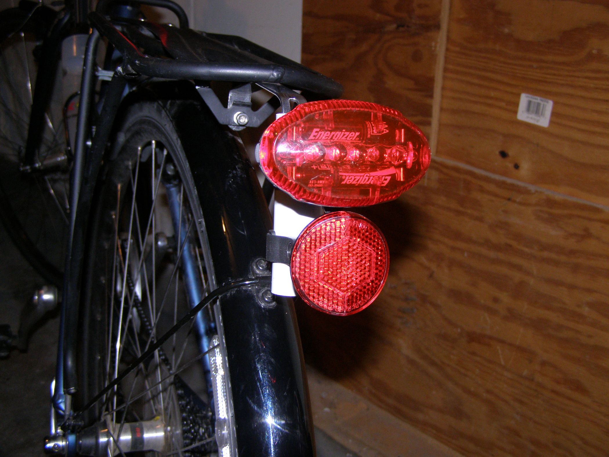 Bracket for Using Seat Post Bicycle Lights on Your Rack : 5 Steps ...