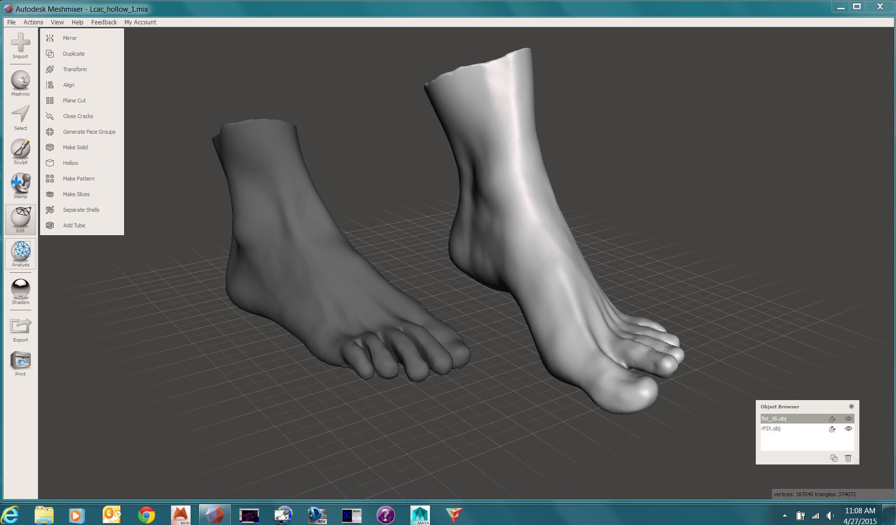 (Pier 9 AiR) the Improbable Mystic (3D Printing Feet and Putting Them ...