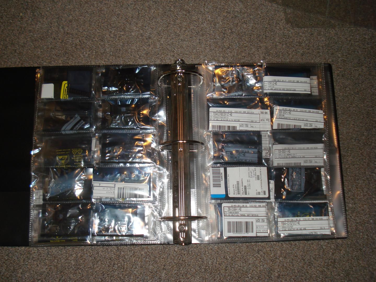 Neat Electrical Component Organizing in Binders (with Pictures ...