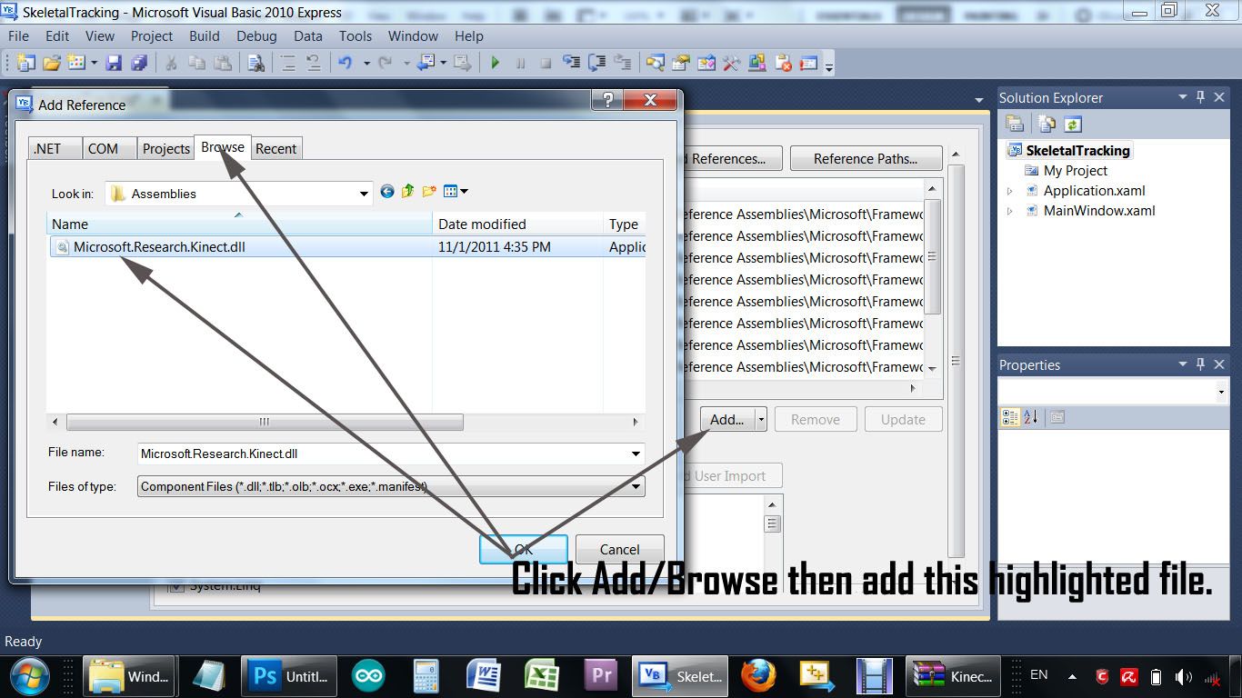 Kinect Controls Arduino Wired Servos Using Visual Basic 2010 ...