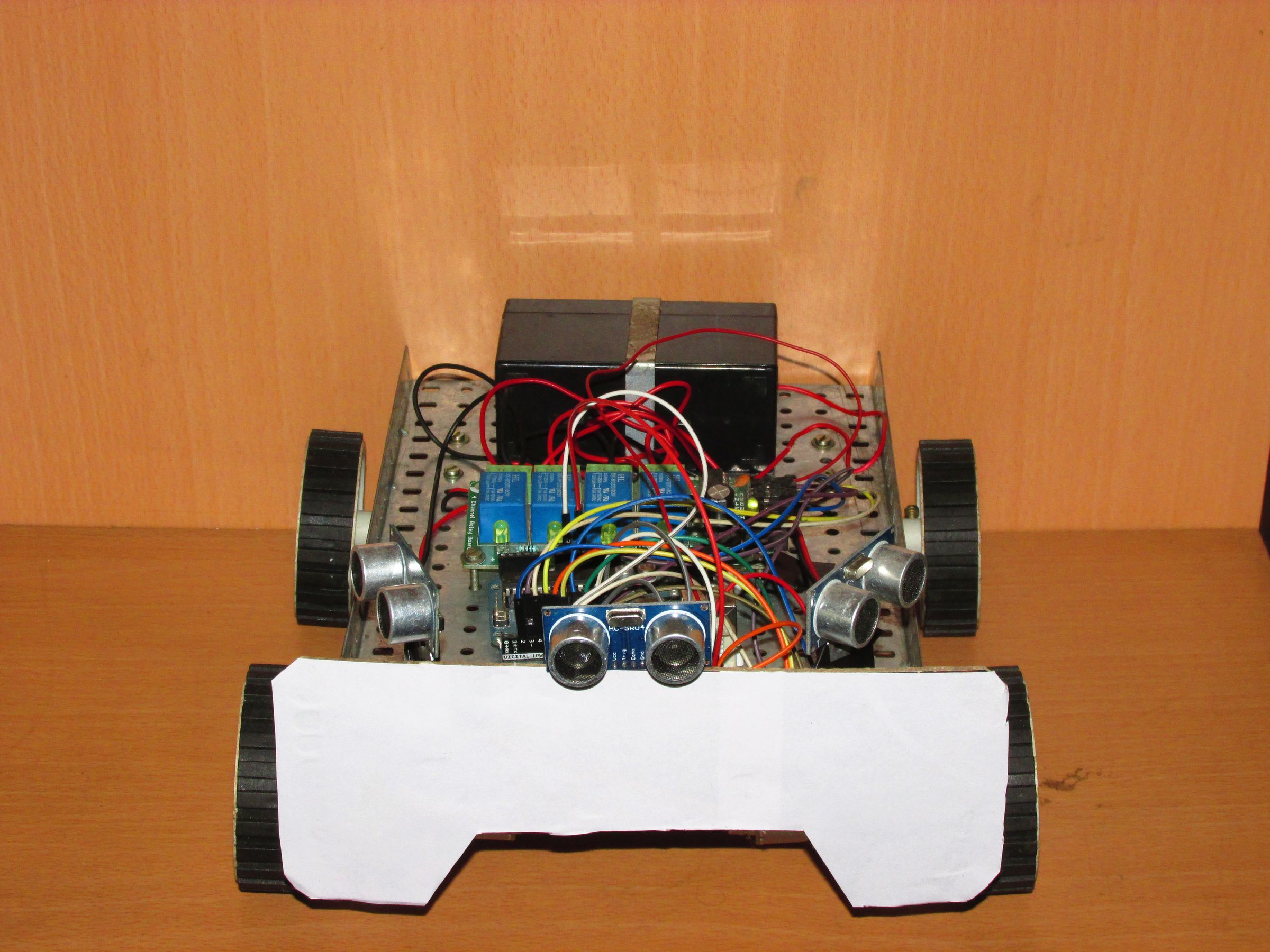 Obstacle Avoiding Robot Using Ultrasonic Sensors : 9 Steps (with ...