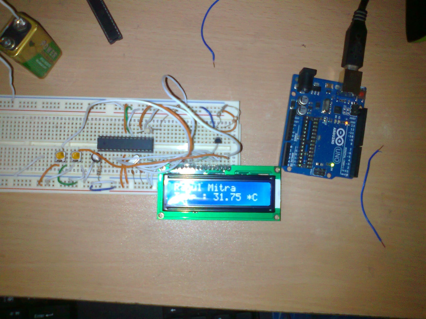Digital Thermometer With Arduino And Ds18b20 7 Steps Instructables