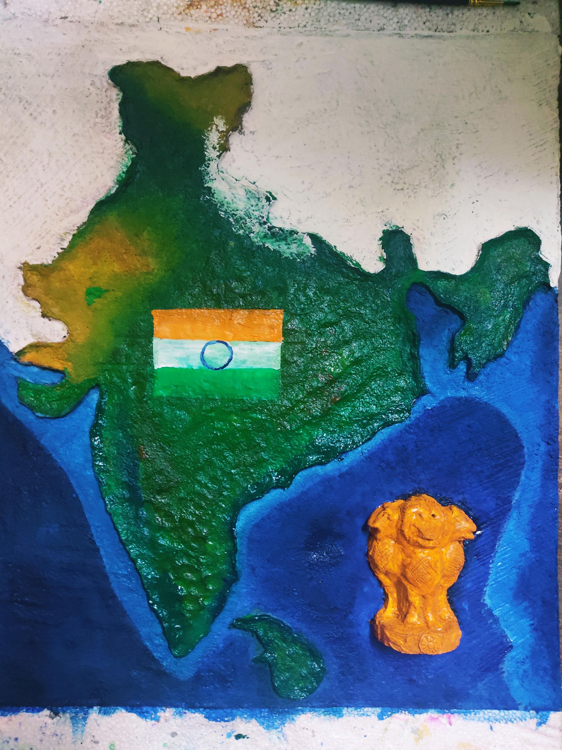 Map of India With Paper Mache : 6 Steps (with Pictures) - Instructables