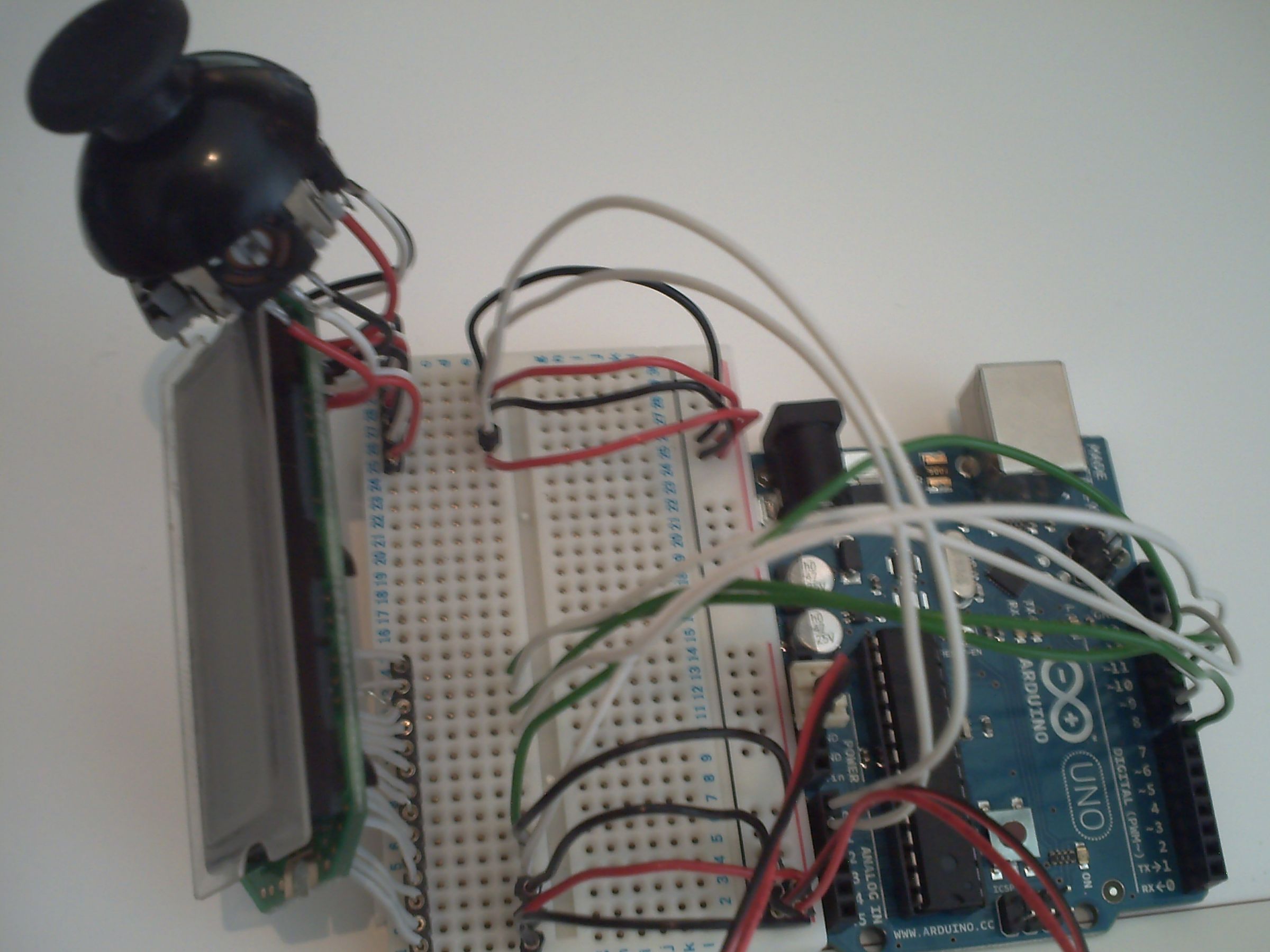 Arduino Joystick Breadboard With LCD Output : 5 Steps (with Pictures ...