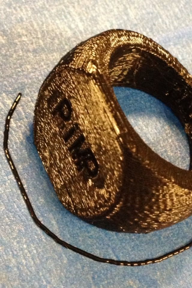 3D Printing a Pimp Daddy Ring As a Father's Day Gift : 6 Steps ...