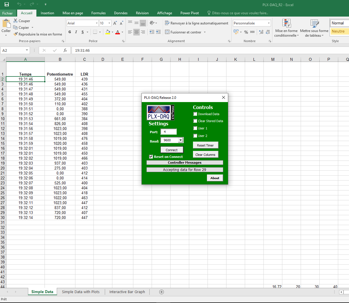Système D’Acquisition De Données (DAQ) Avec Arduino Et Excel PLX-DAQ : 4 Steps (with Pictures ...